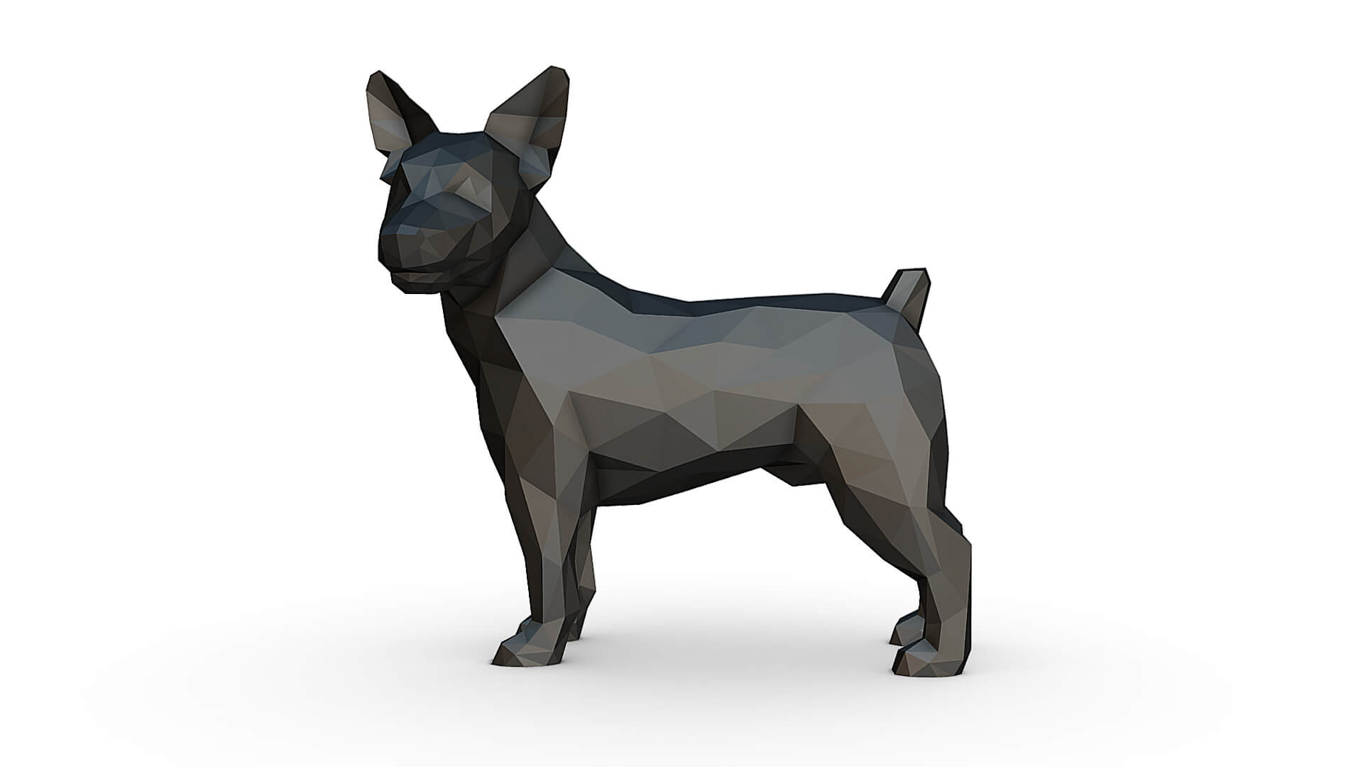 Jack Russell Terrier Figure - 3D Print Model by lowpoly_print