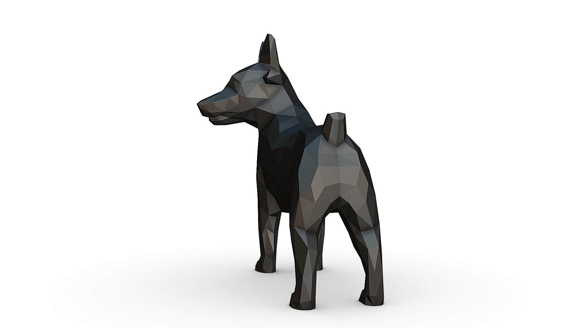 Jack Russell Terrier Figure - 3D Print Model by lowpoly_print