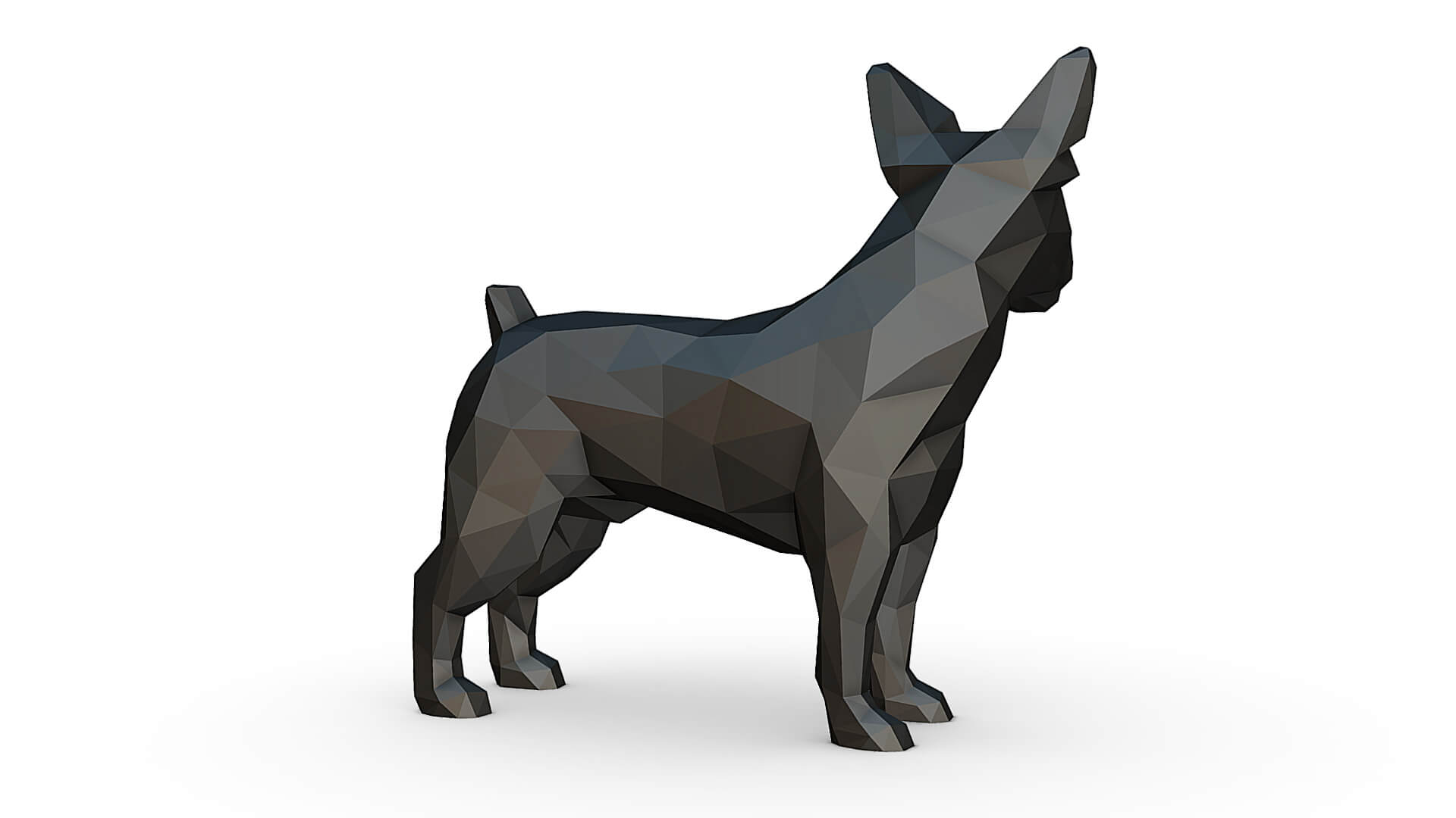 Jack Russell Terrier Figure - 3D Print Model by lowpoly_print