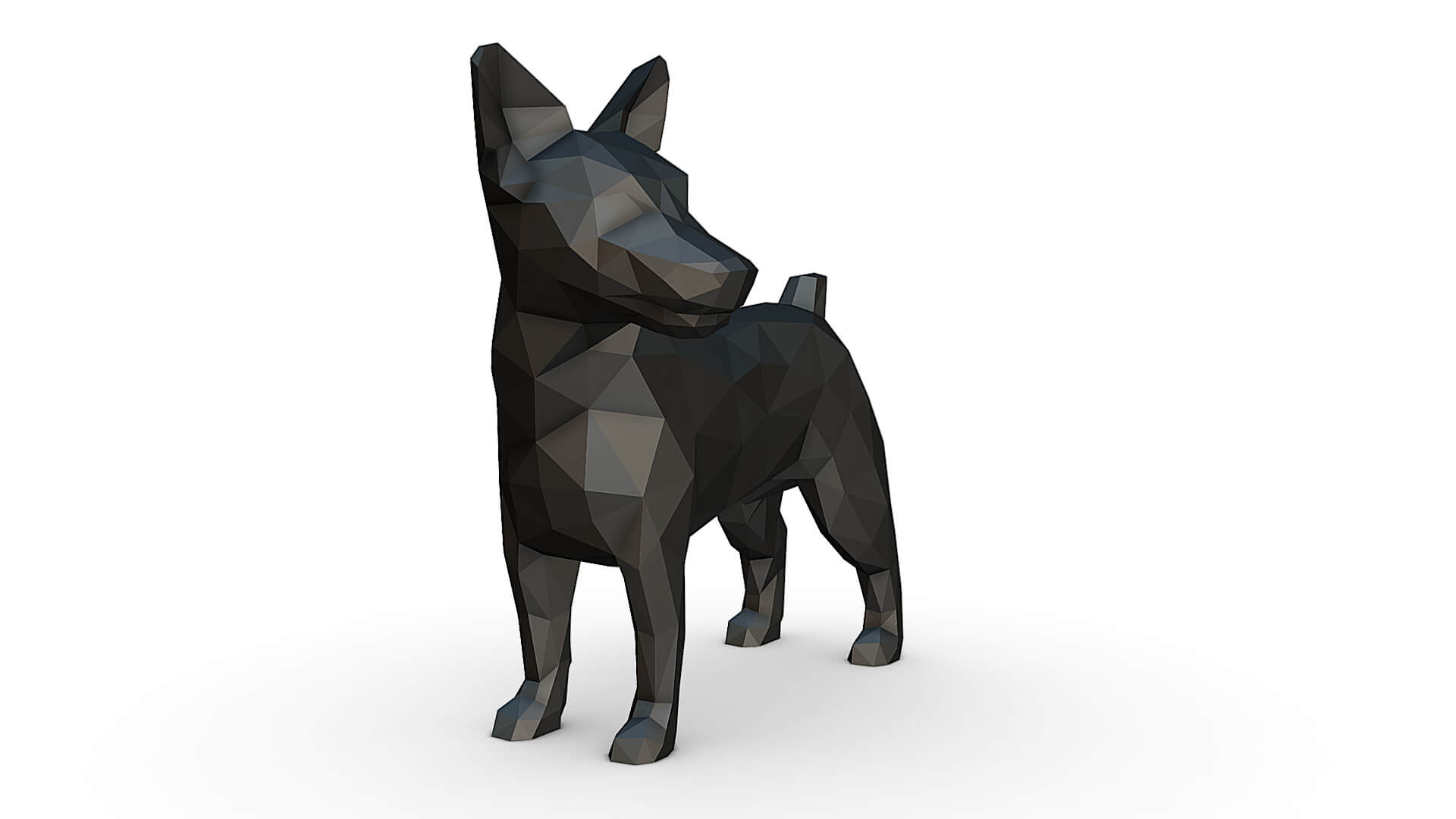 Jack Russell Terrier Figure - 3D Print Model by lowpoly_print