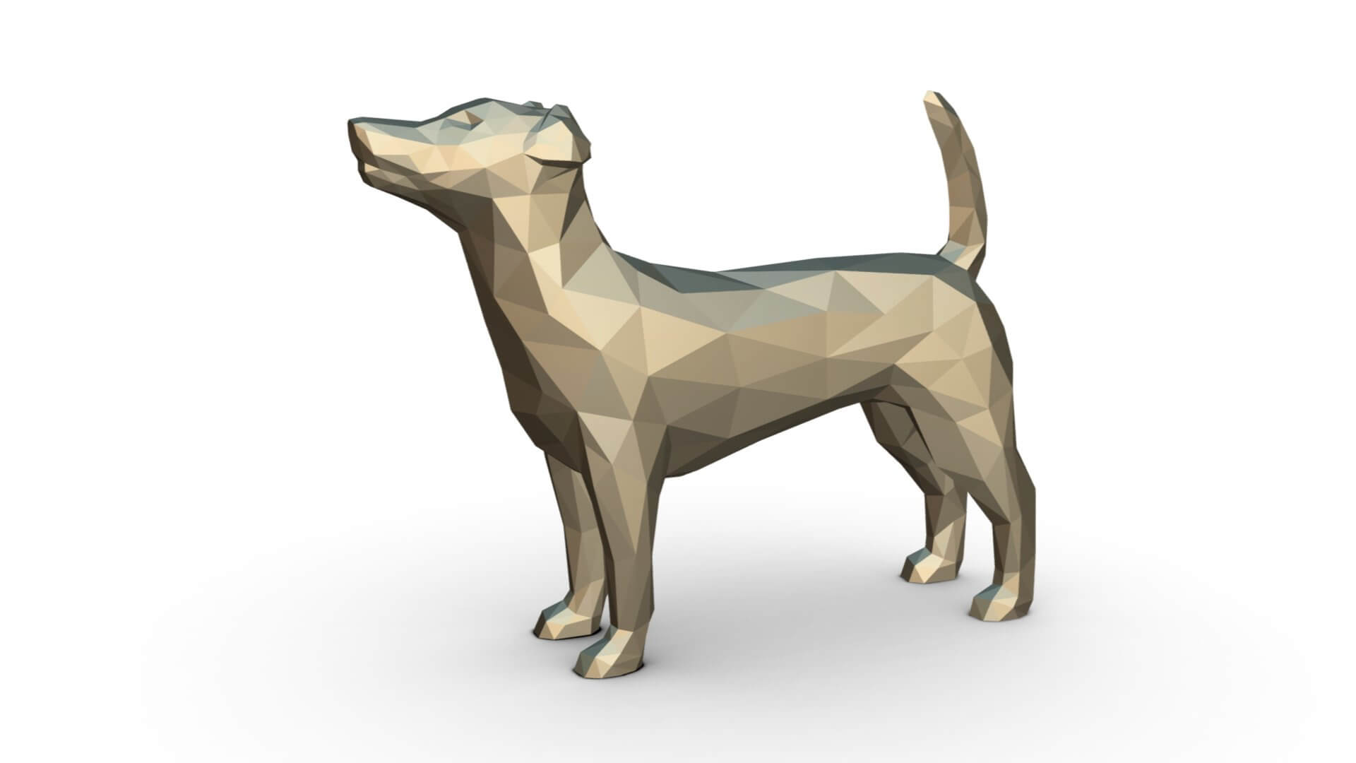 Low Poly Jack Russell Terrier - 3D Model by lowpoly_print
