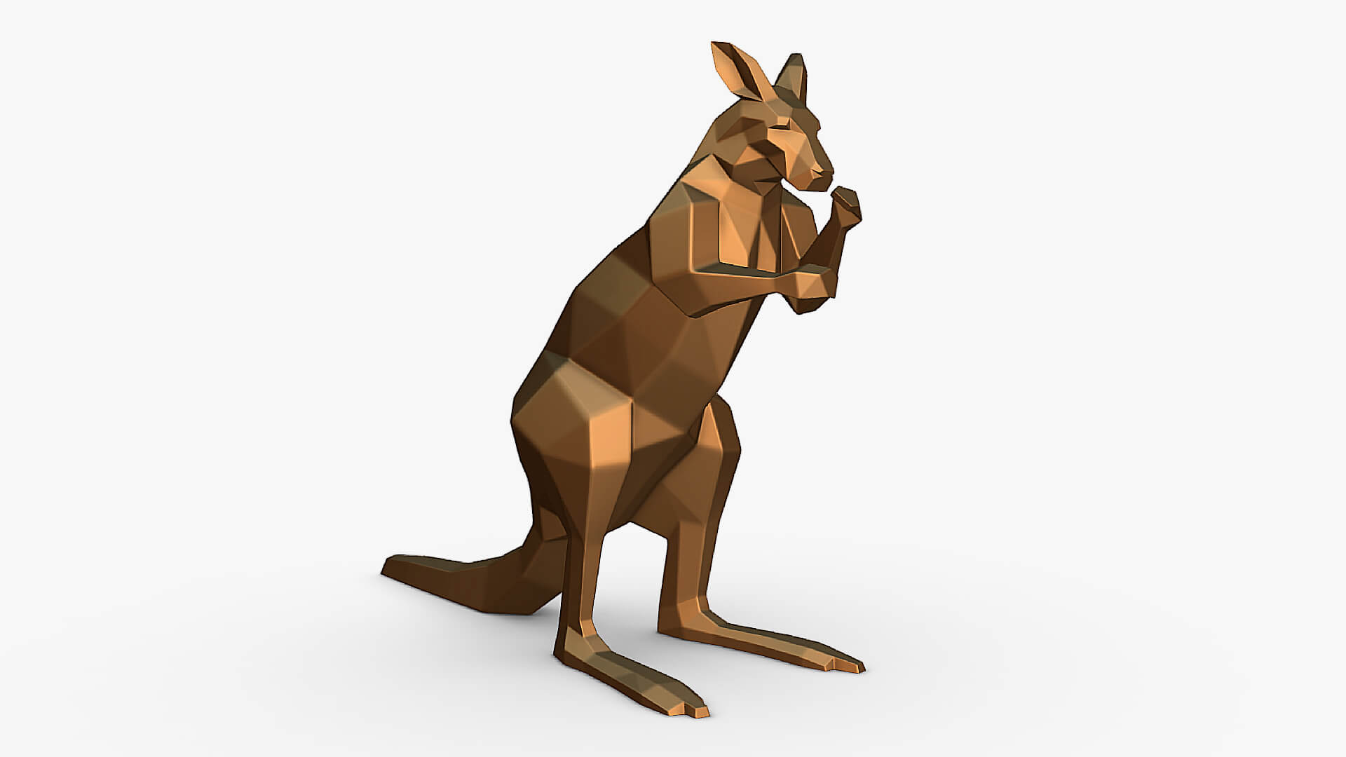 Kangaroo Figure - 3D Model by lowpoly_print
