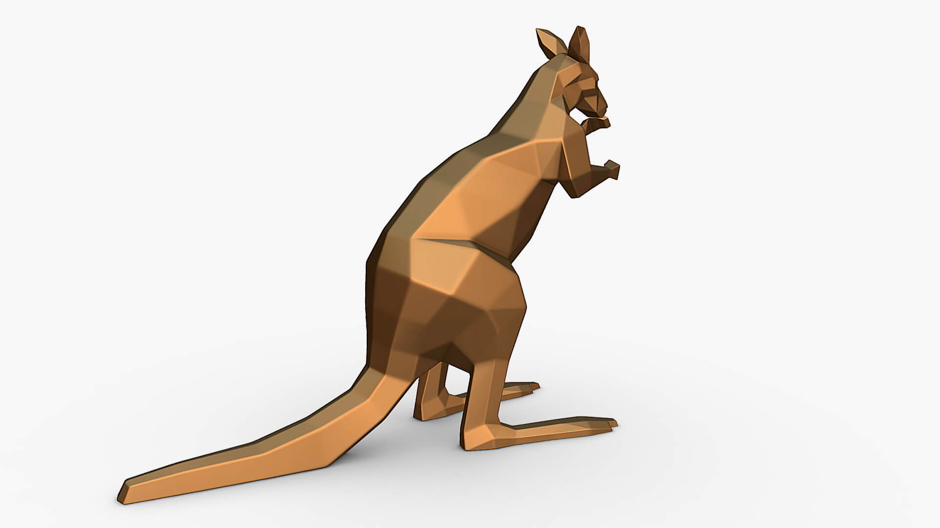 Kangaroo Figure - 3D Model by lowpoly_print