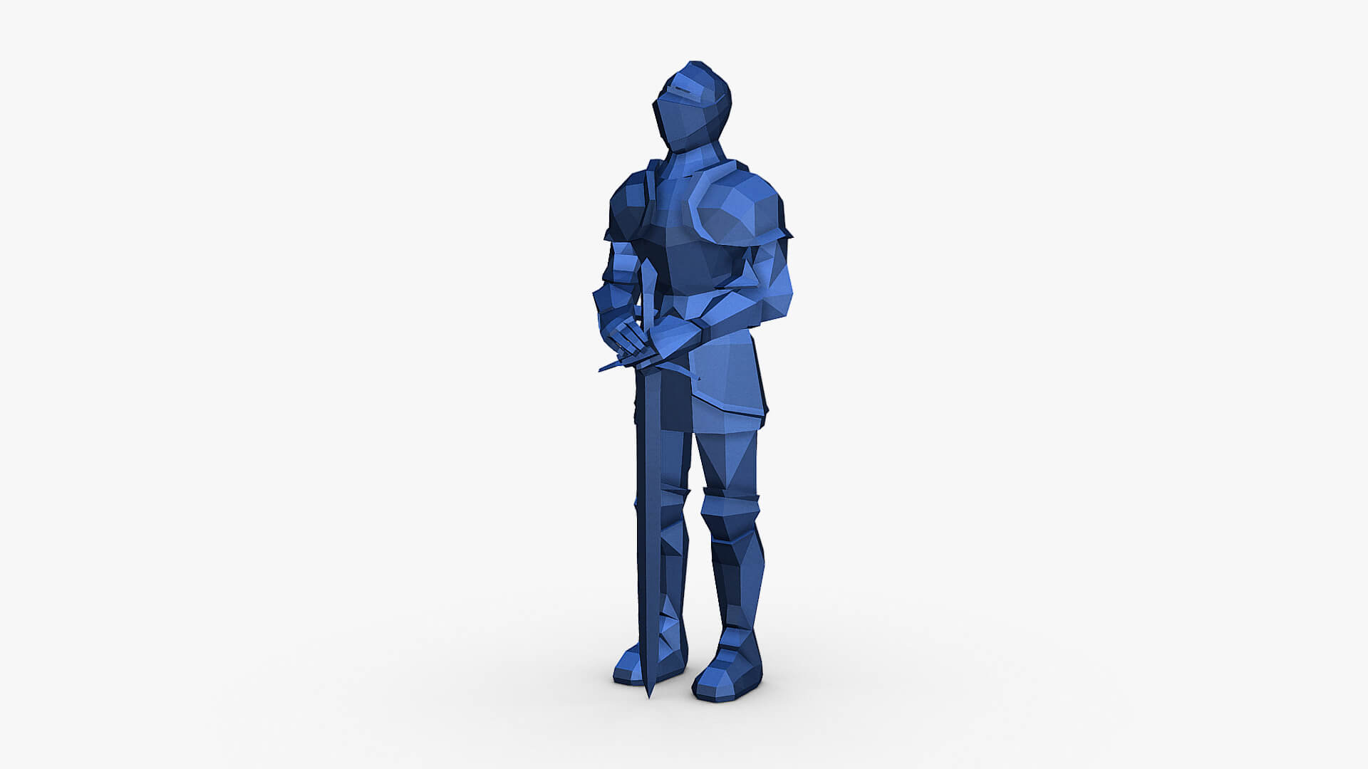 Knight low poly - 3D Model by lowpoly_print