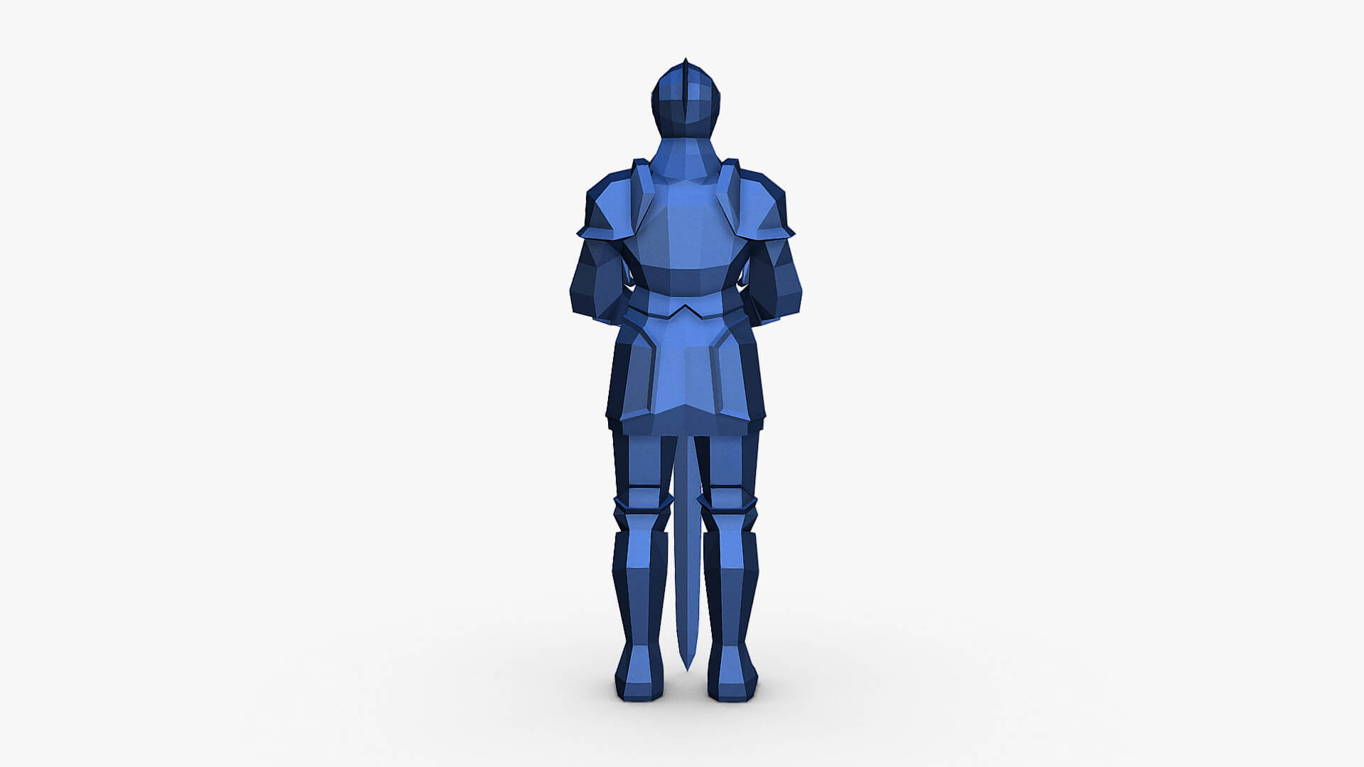 Knight low poly - 3D Model by lowpoly_print
