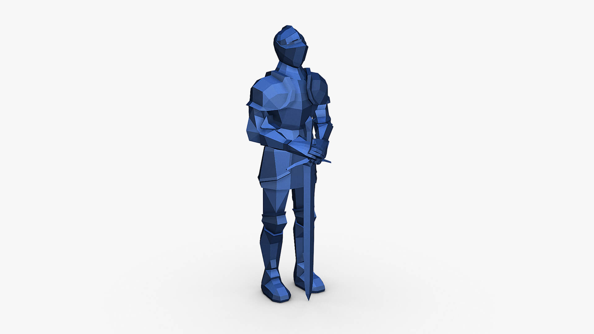 Knight low poly - 3D Model by lowpoly_print