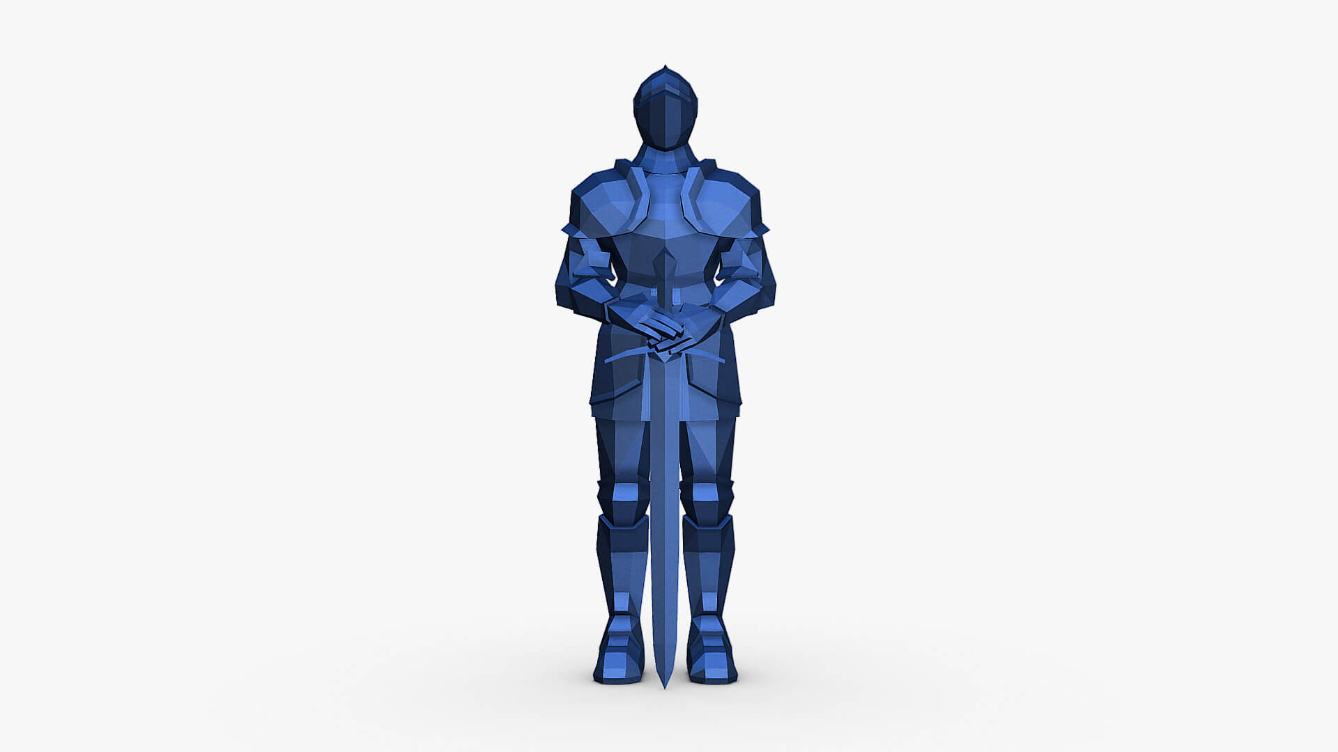 Knight low poly - 3D Model by lowpoly_print