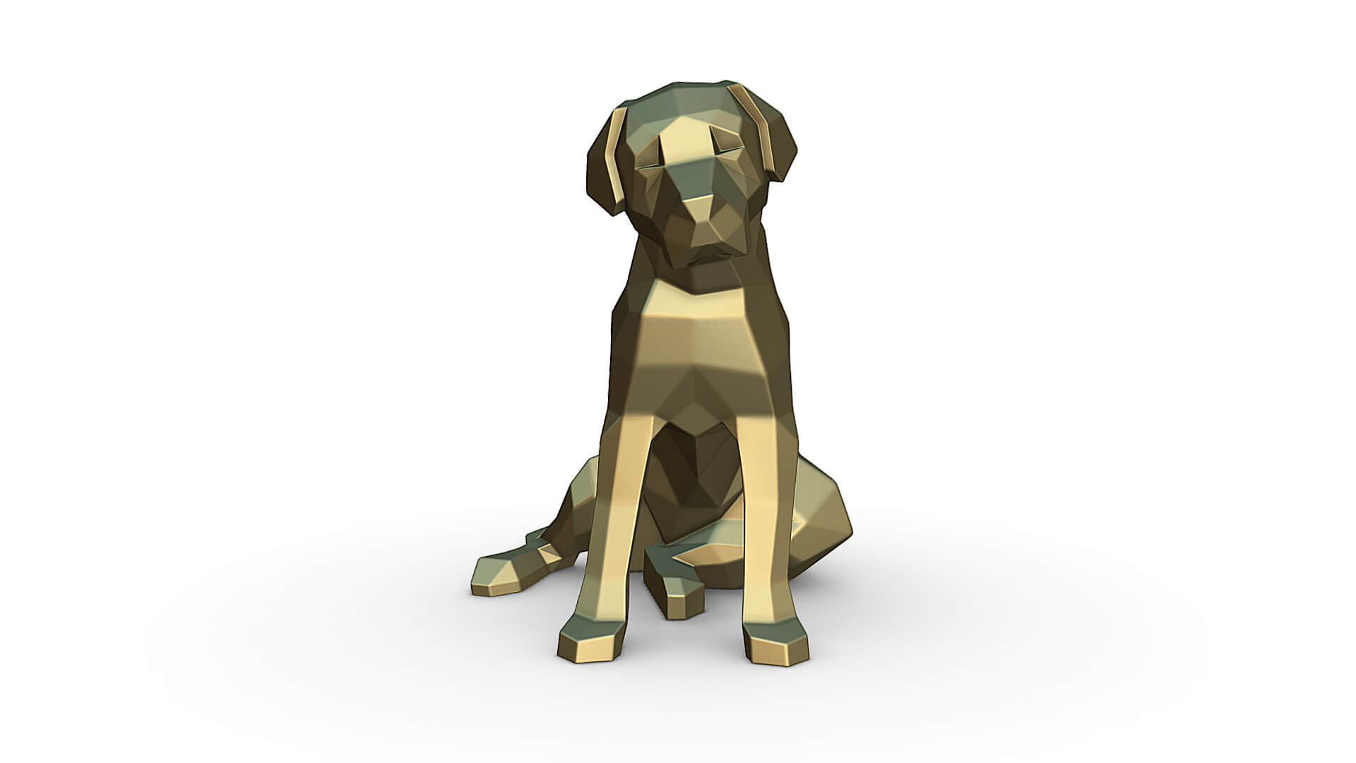 Labrador Dog - 3D Model by lowpoly_print