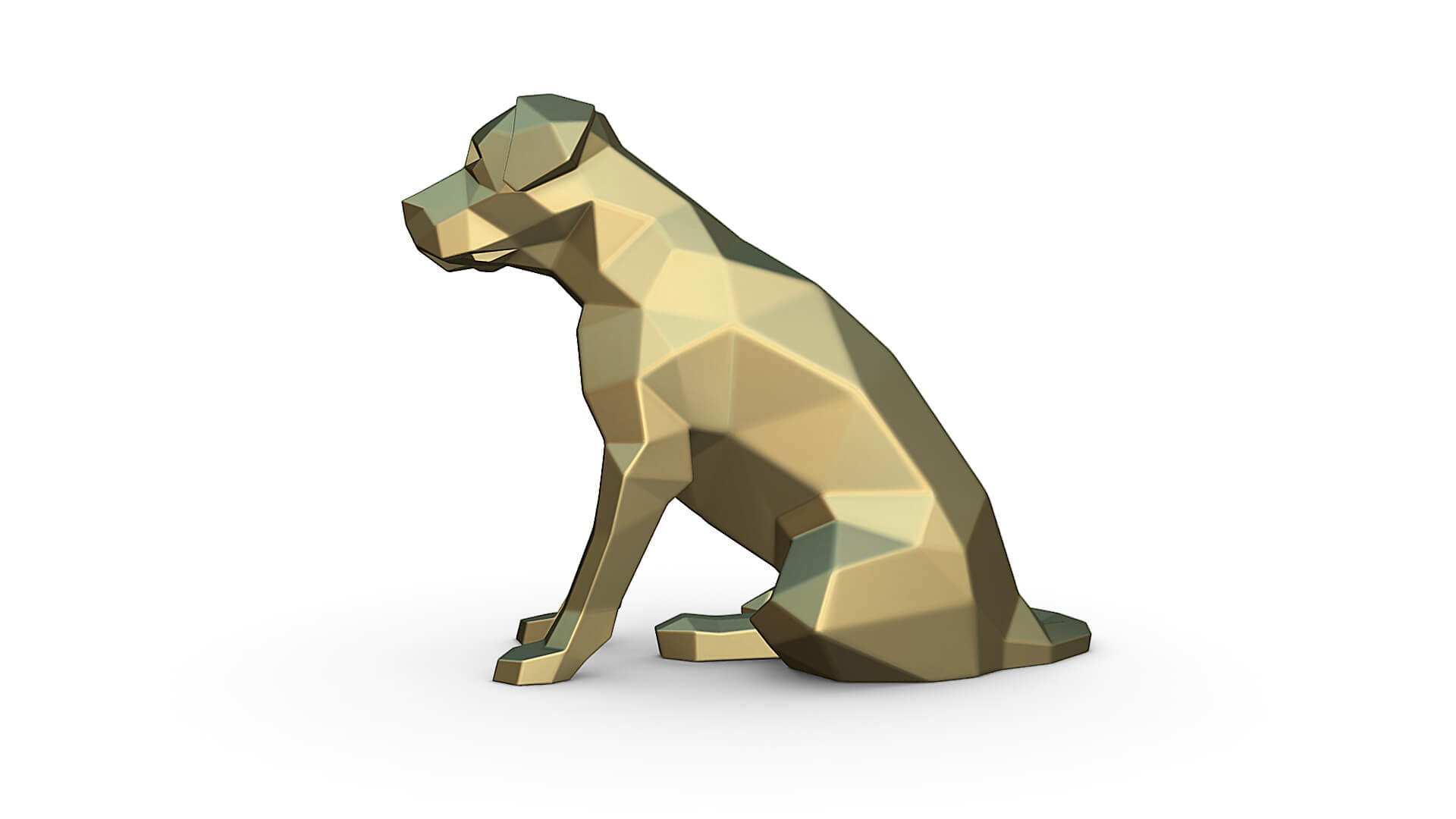 Labrador Dog - 3D Model by lowpoly_print