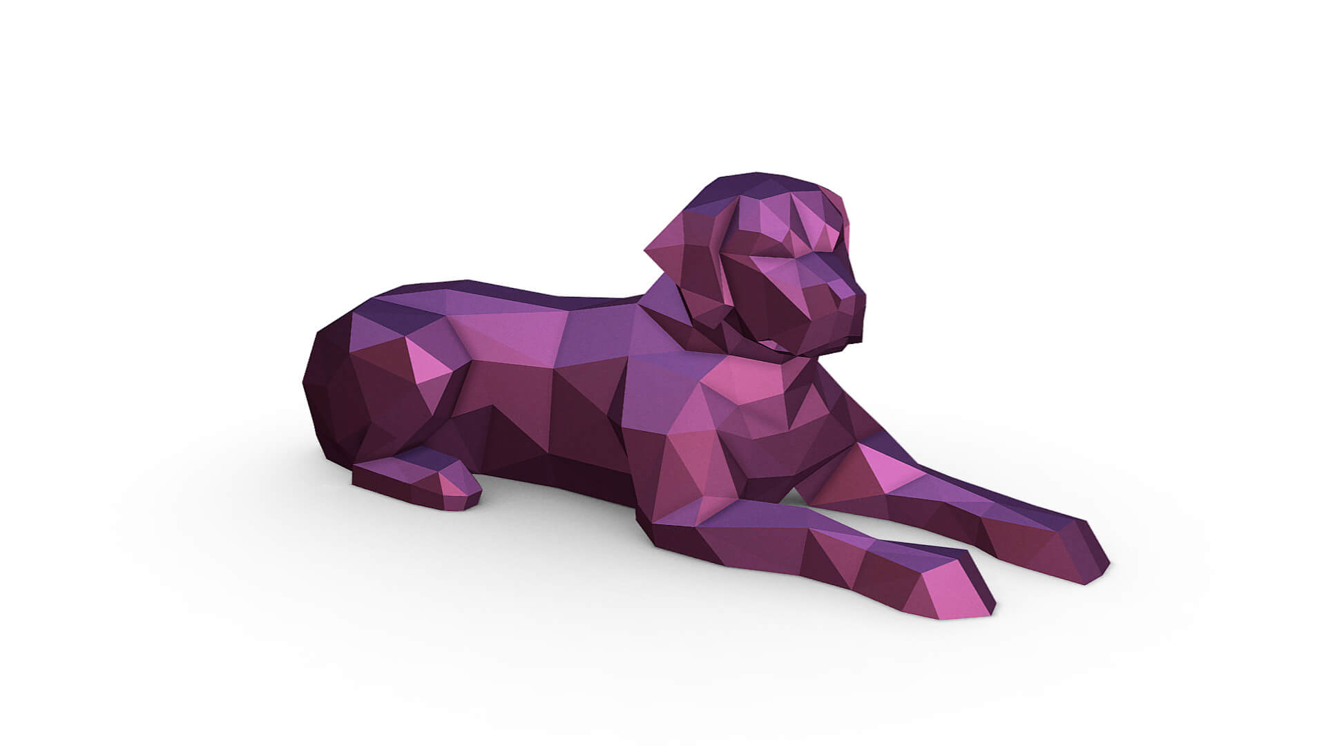 Low Poly Labrador - 3D Model by lowpoly_print