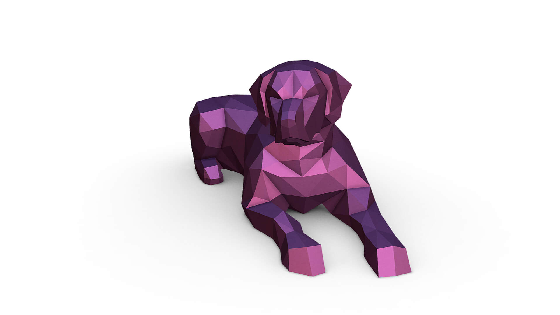 Low Poly Labrador - 3D Model by lowpoly_print