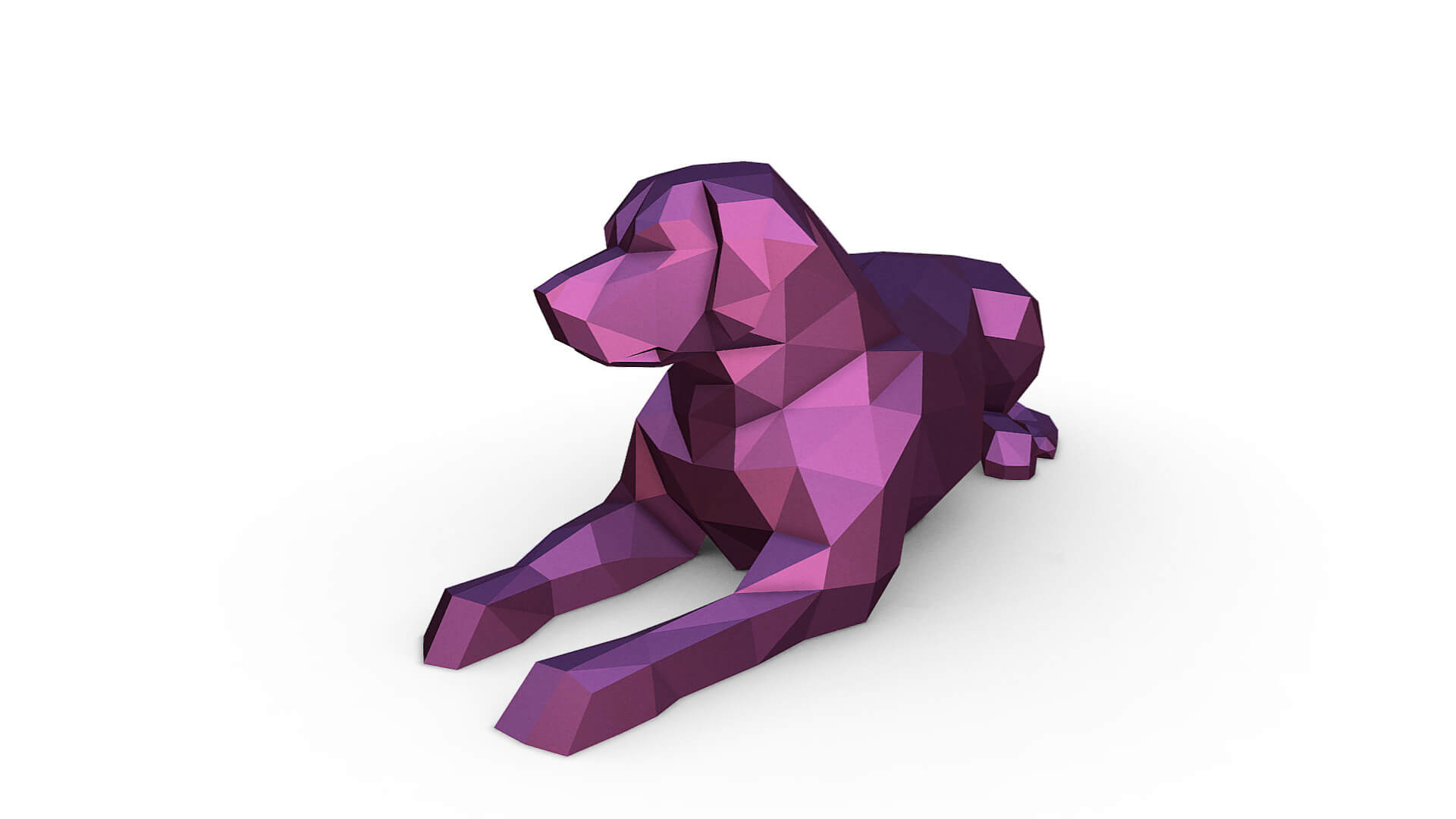 Low Poly Labrador - 3D Model by lowpoly_print