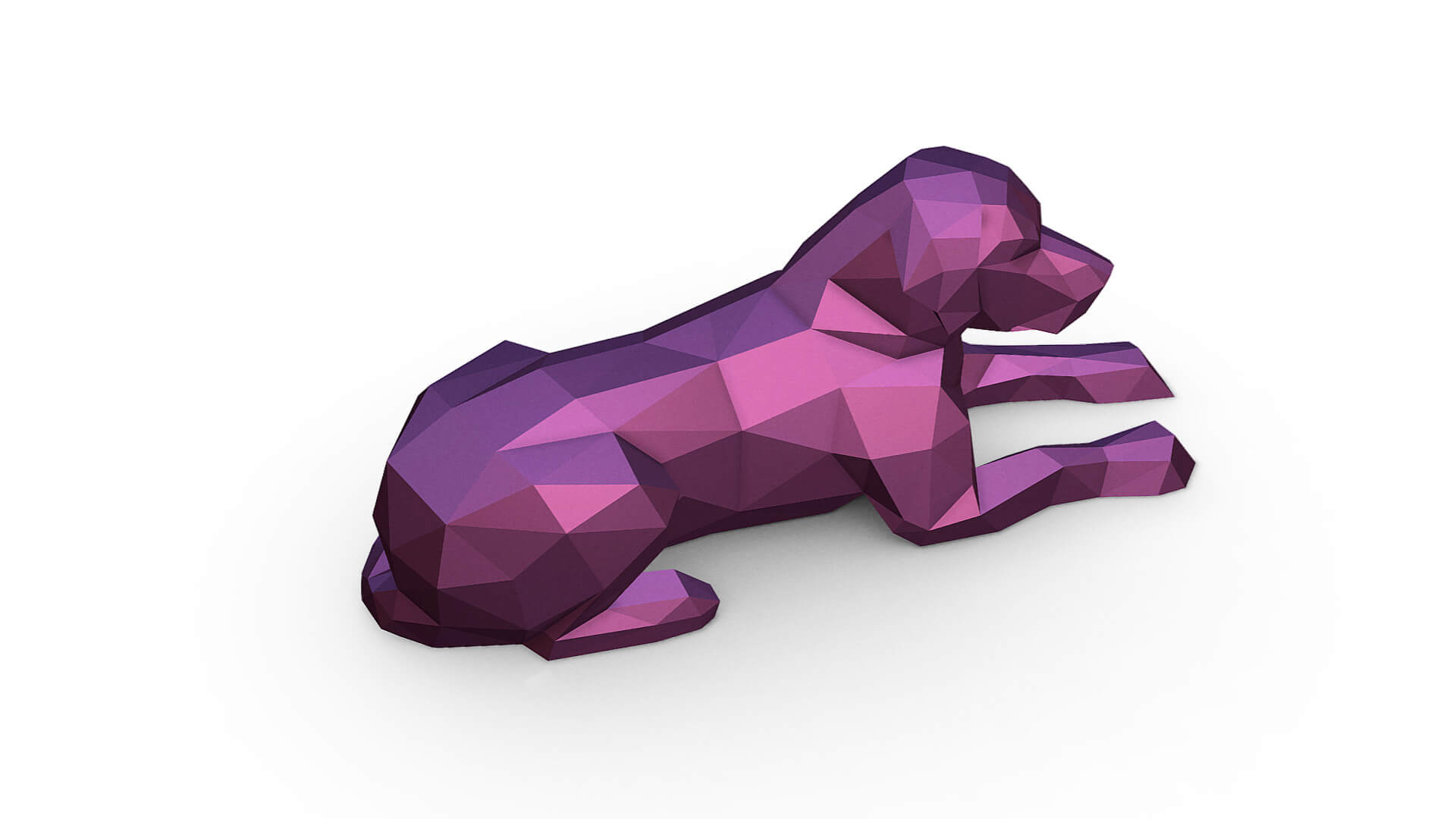 Low Poly Labrador - 3D Model by lowpoly_print