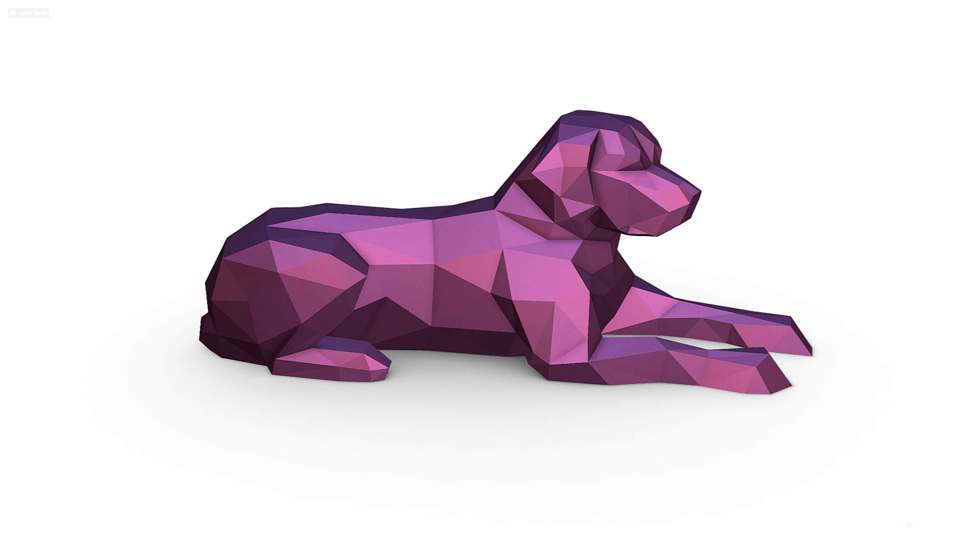 Low Poly Labrador - 3D Model by lowpoly_print