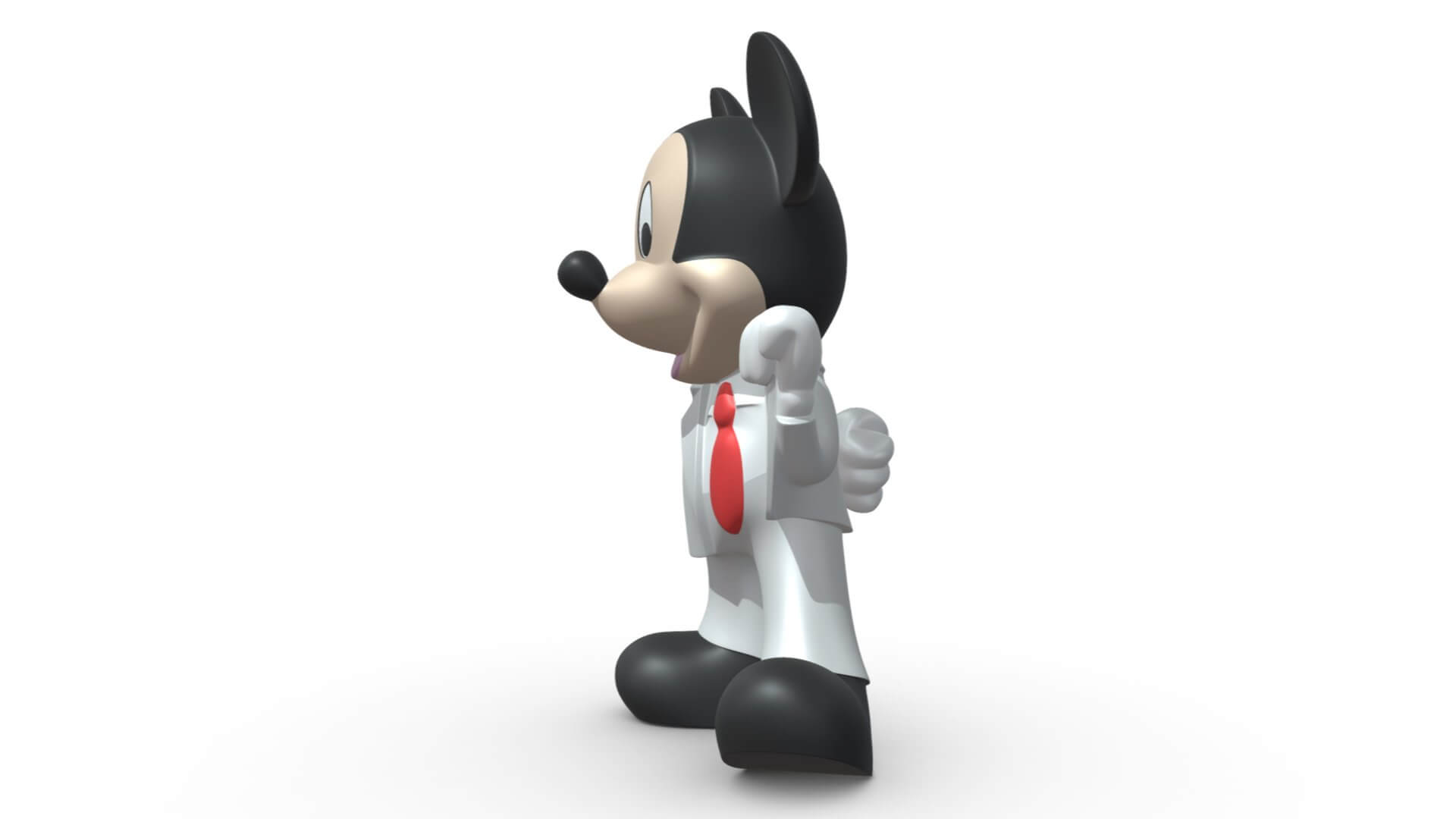 Low Poly Mickey Mouse Figure - 3D Print Model by lowpoly_print