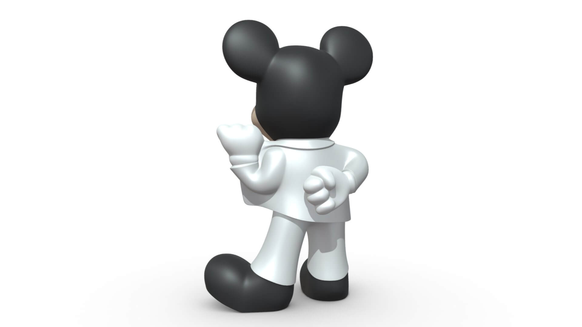 Low Poly Mickey Mouse Figure - 3D Print Model by lowpoly_print