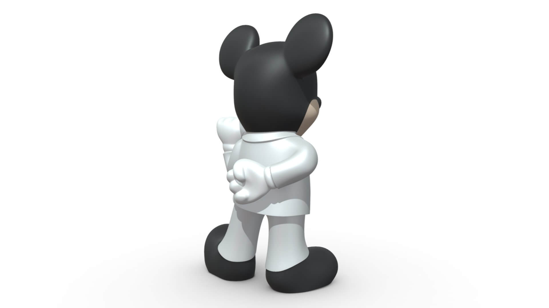 Low Poly Mickey Mouse Figure - 3D Print Model by lowpoly_print