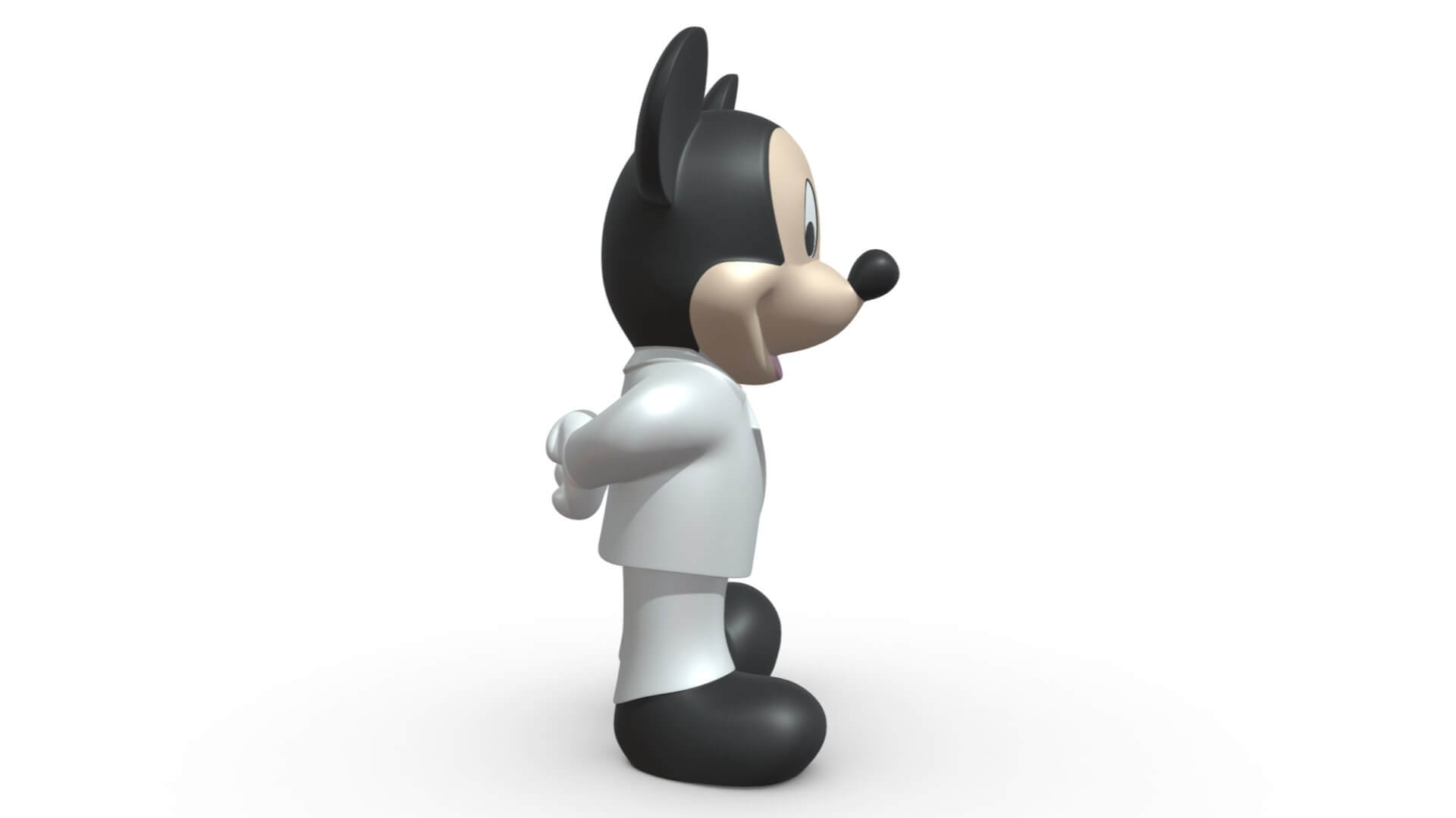 Low Poly Mickey Mouse Figure - 3D Print Model by lowpoly_print