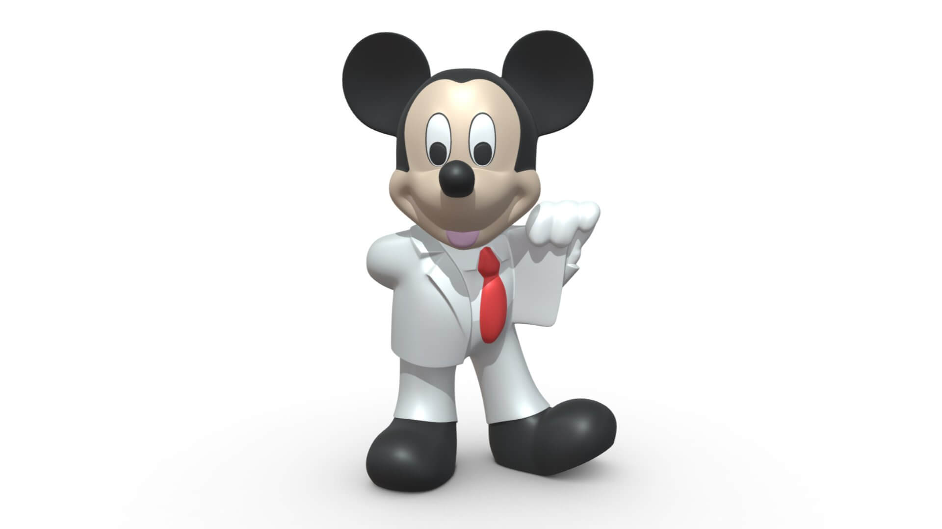 Low Poly Mickey Mouse Figure - 3D Print Model by lowpoly_print