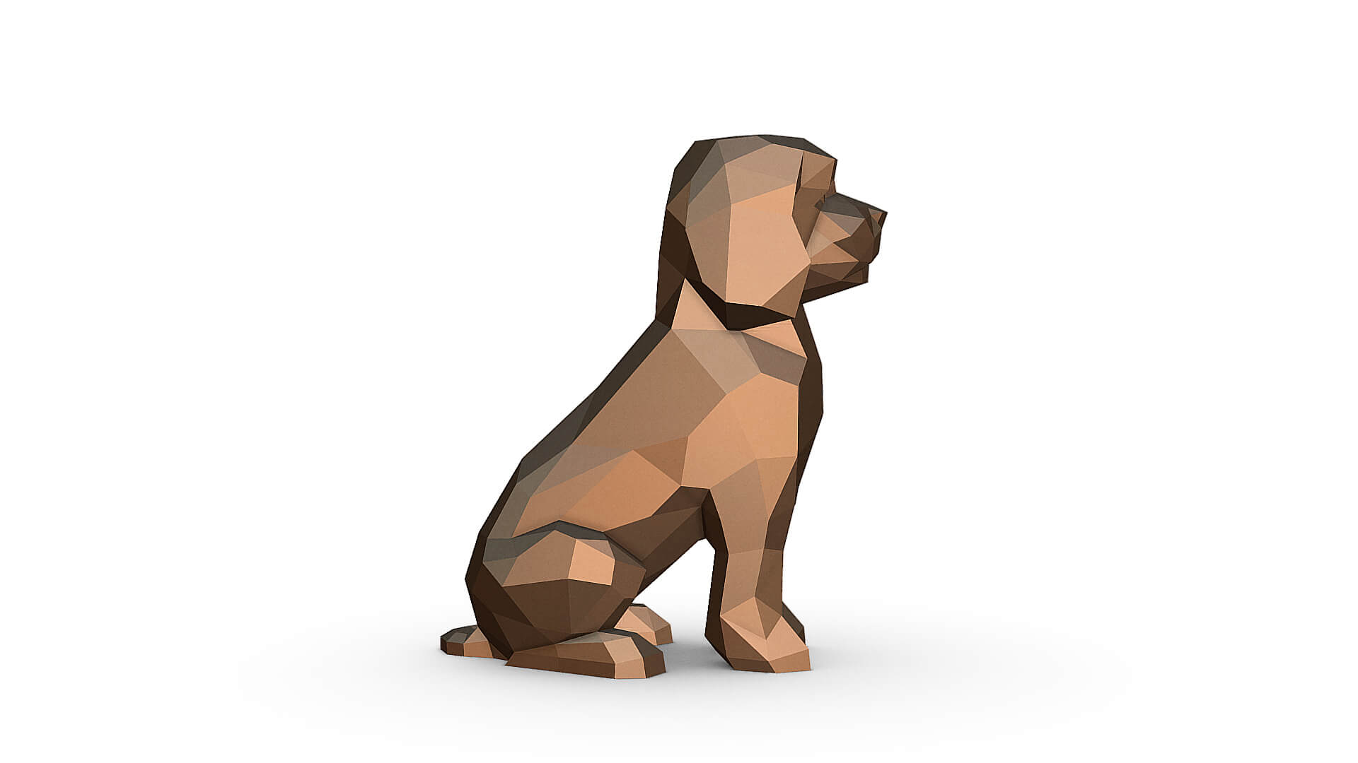 Mini Goldendoodle - 3D Model by lowpoly_print