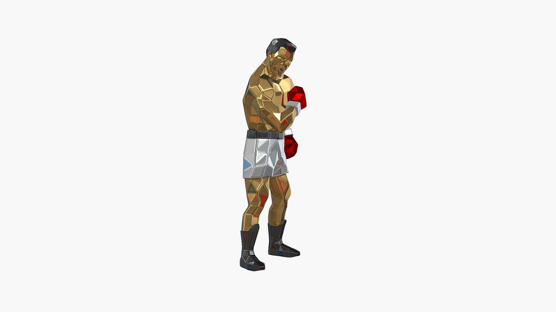Muhammad Ali Figurines - 3D Print Model by lowpoly_print