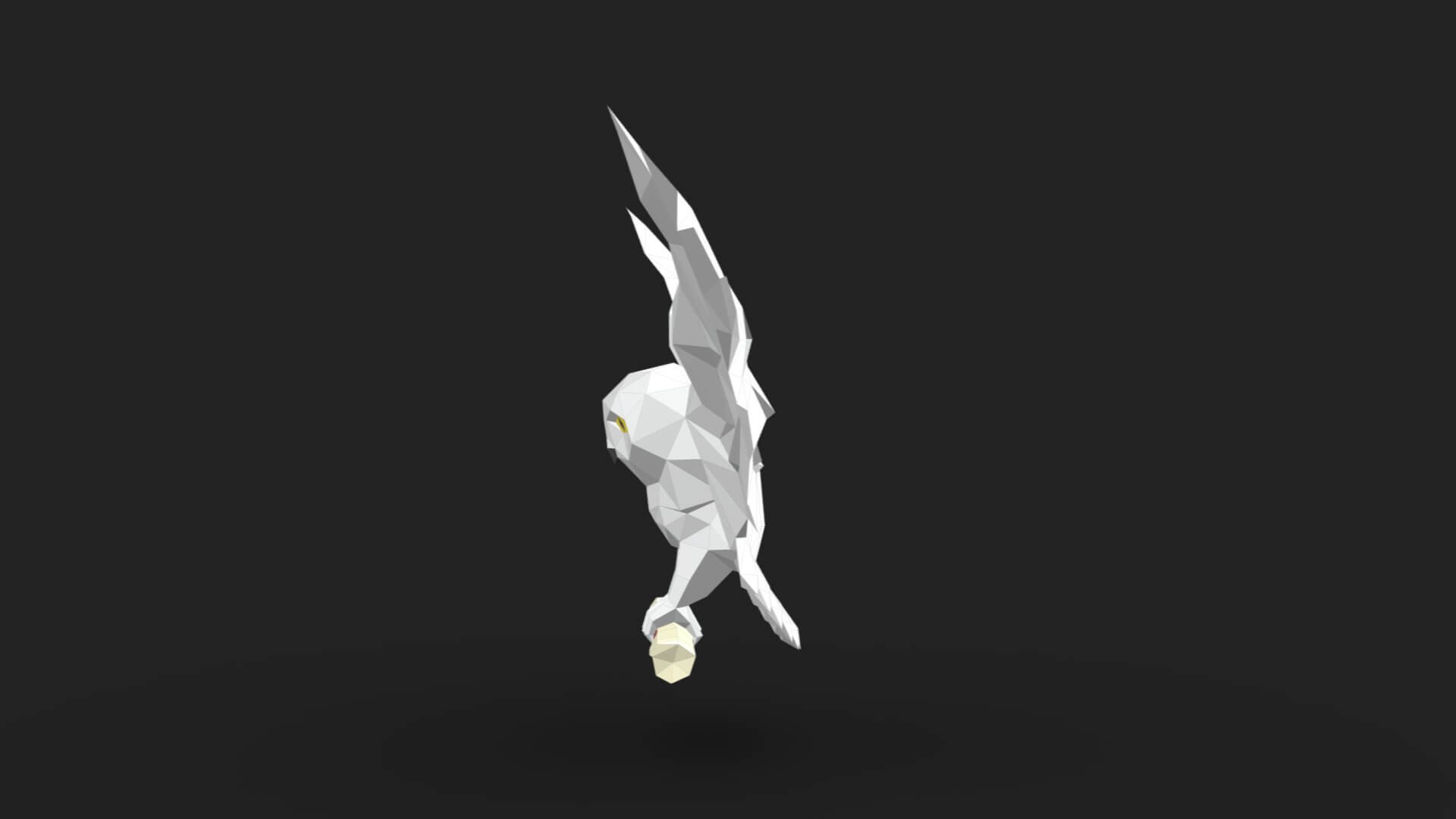 Low Poly Owl - 3D Model by lowpoly_print