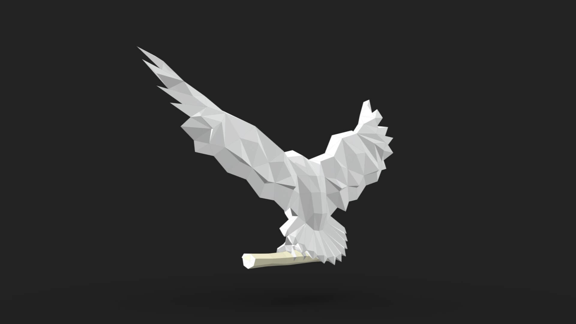 Low Poly Owl - 3D Model by lowpoly_print