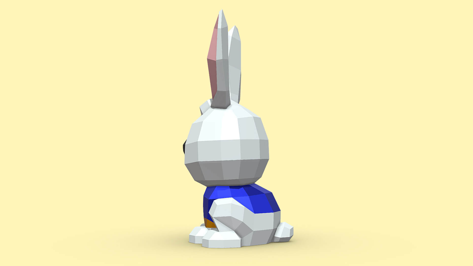 Low Poly Rabbit - 3D Model by lowpoly_print