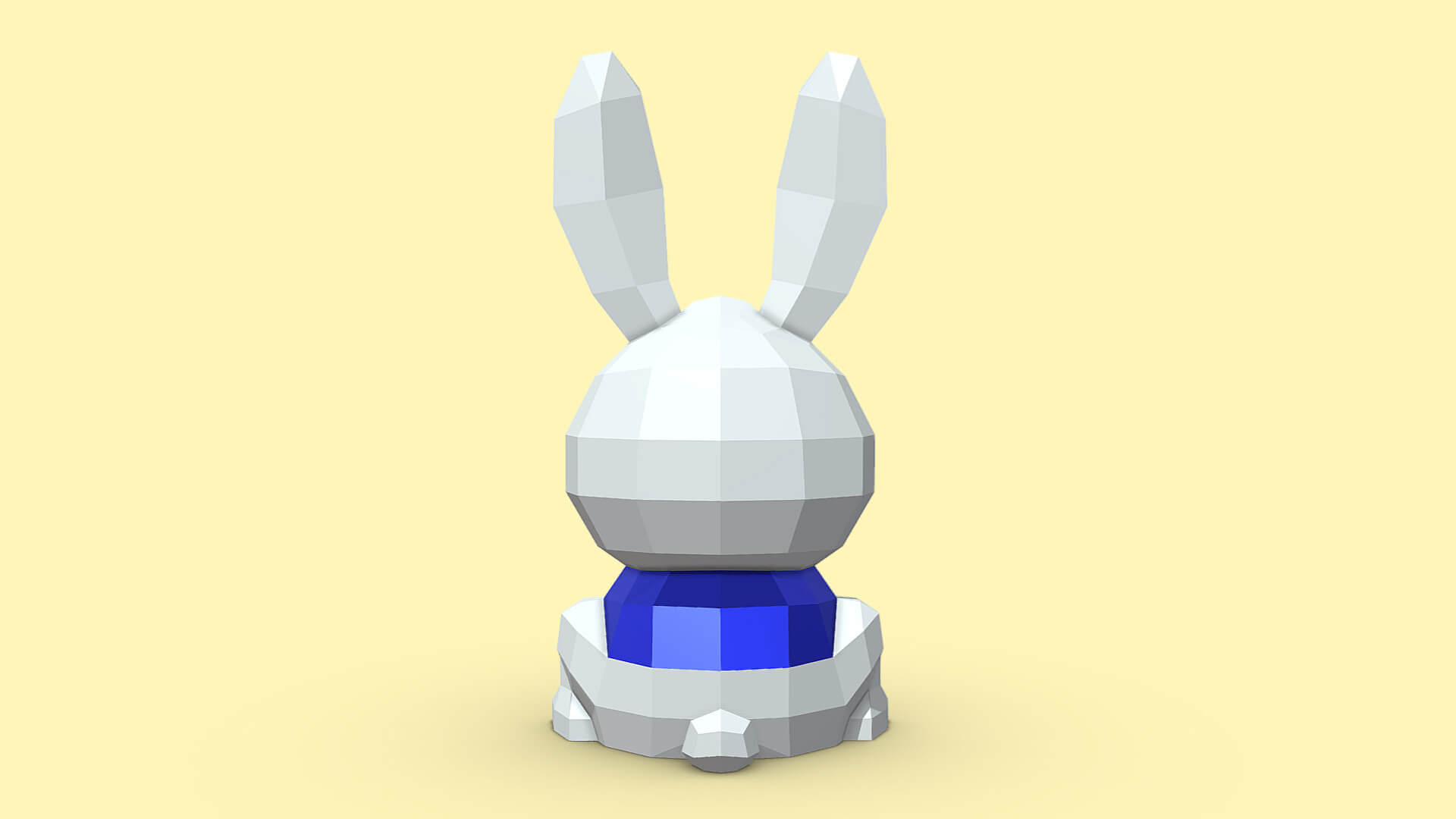 Low Poly Rabbit - 3D Model by lowpoly_print