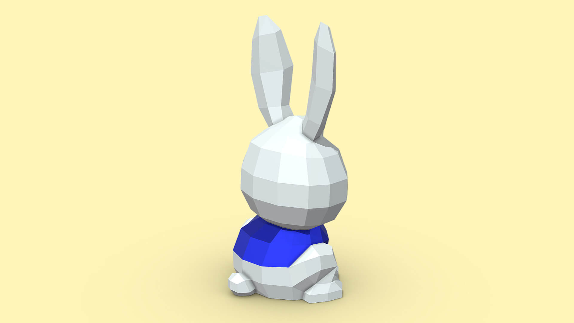 Low Poly Rabbit - 3D Model by lowpoly_print