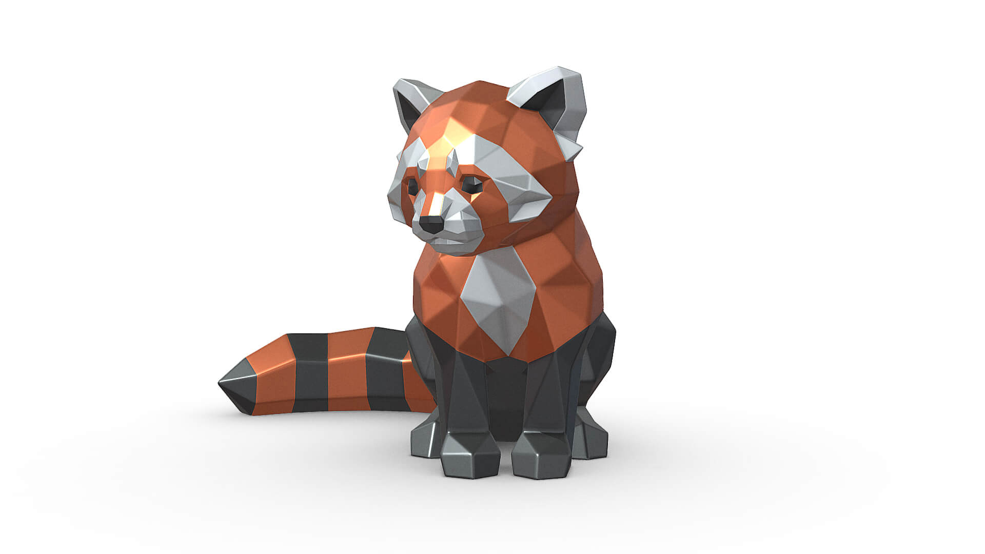 Red Panda - 3D Model by lowpoly_print