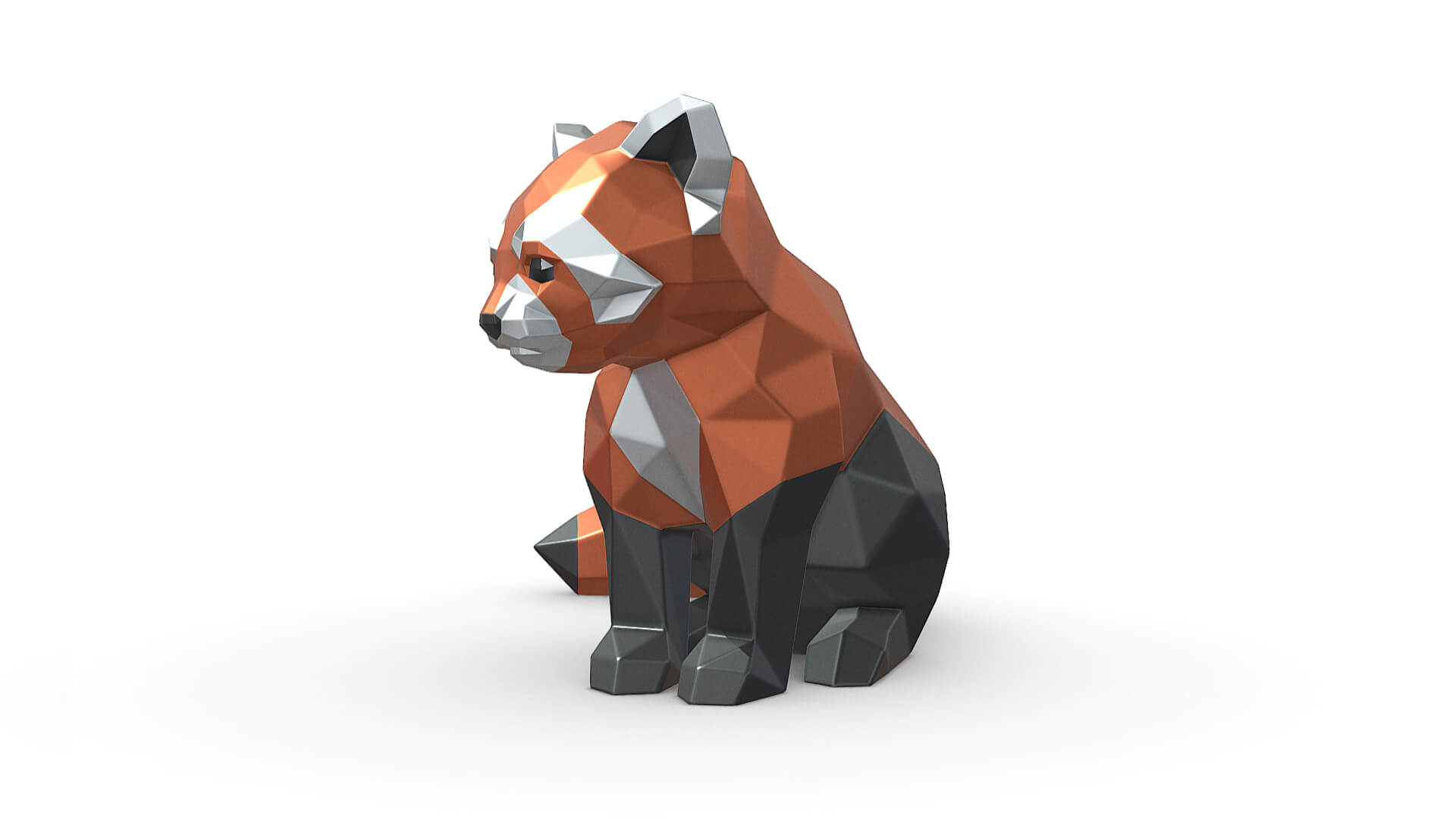 Red Panda - 3D Model by lowpoly_print