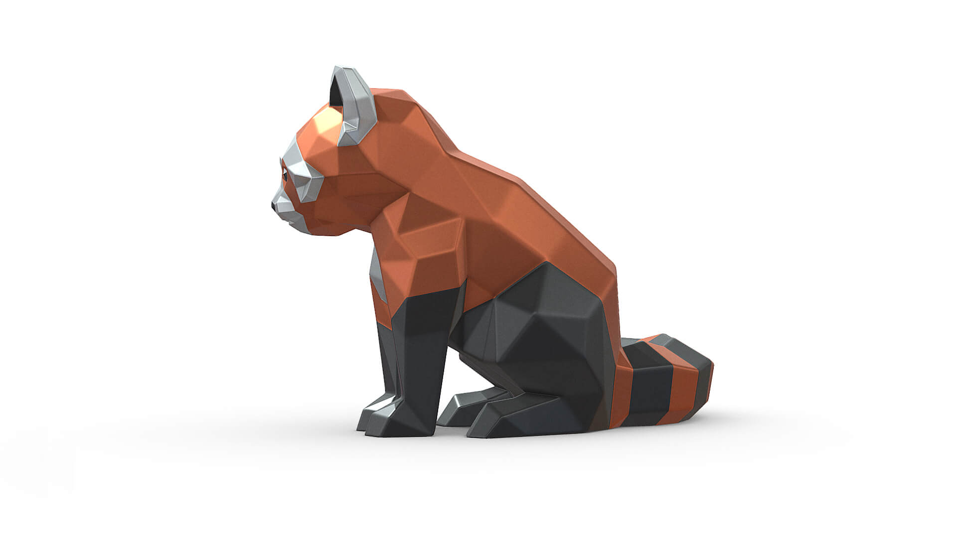 Red Panda model by lowpoly_print