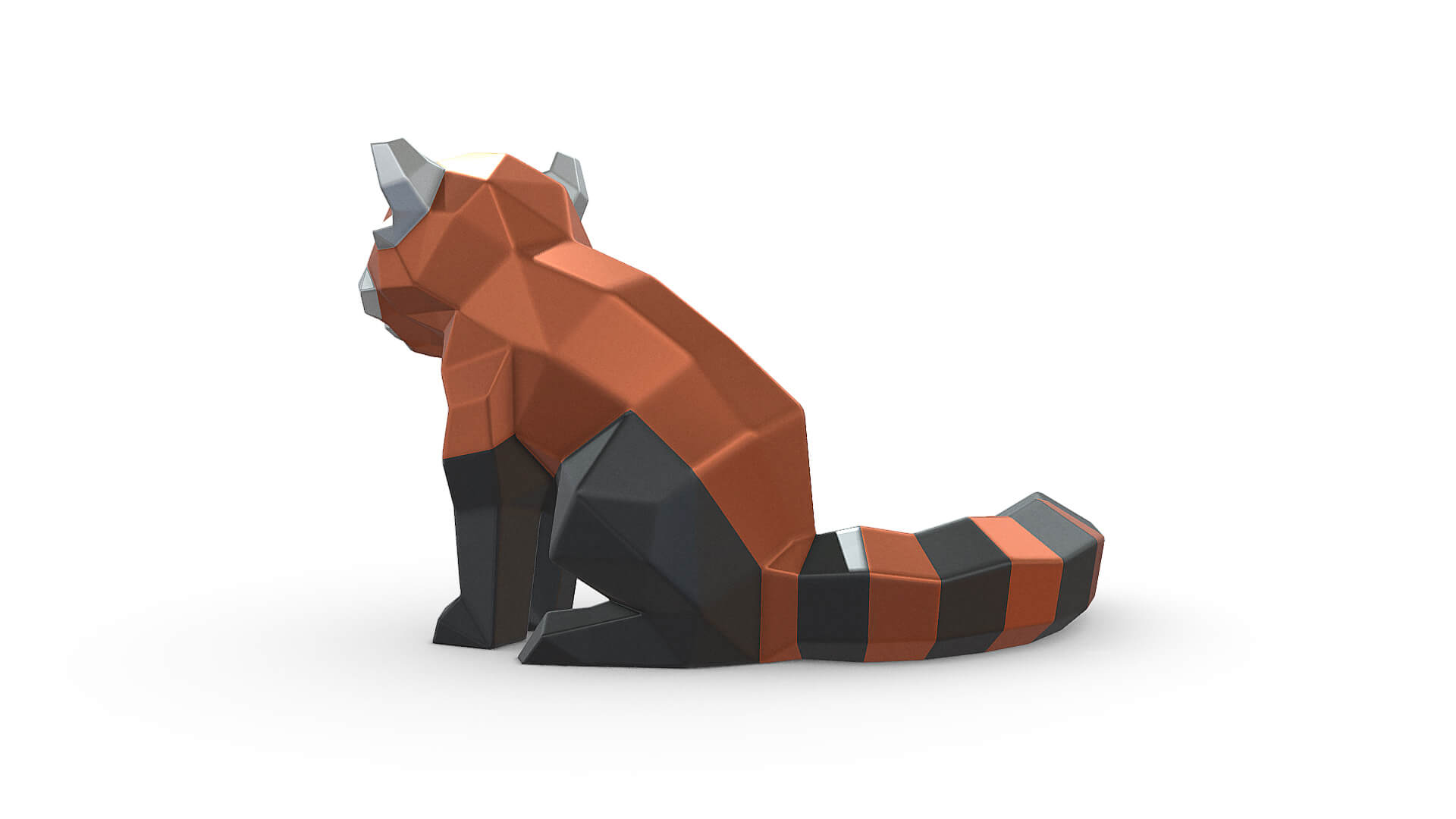 Red Panda - 3D Model by lowpoly_print
