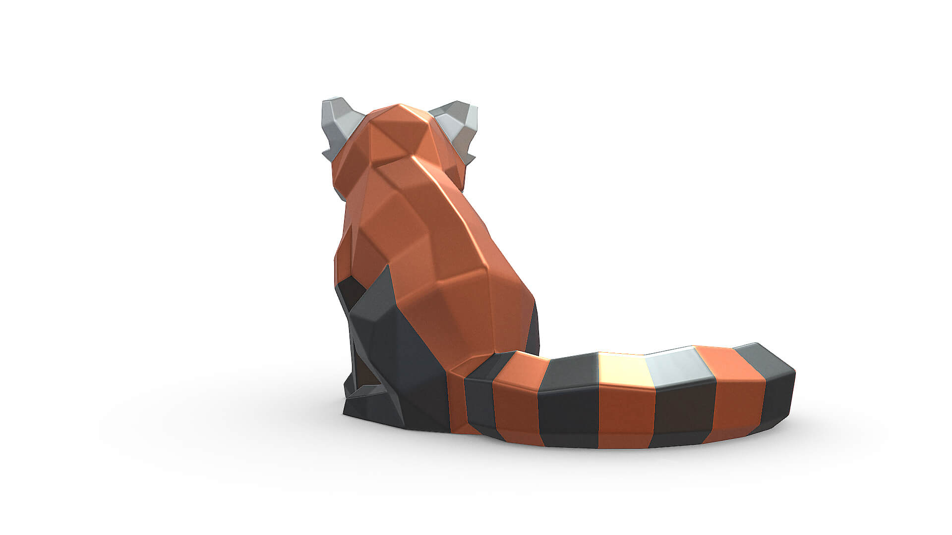 Red Panda - 3D Model by lowpoly_print