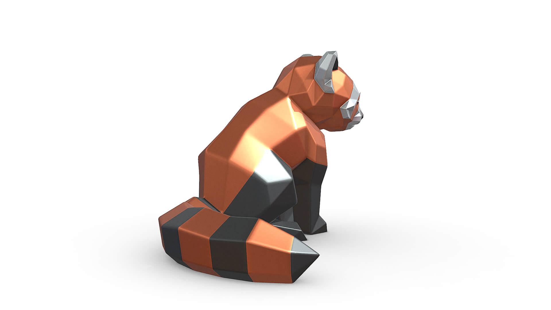 Red Panda - 3D Model by lowpoly_print
