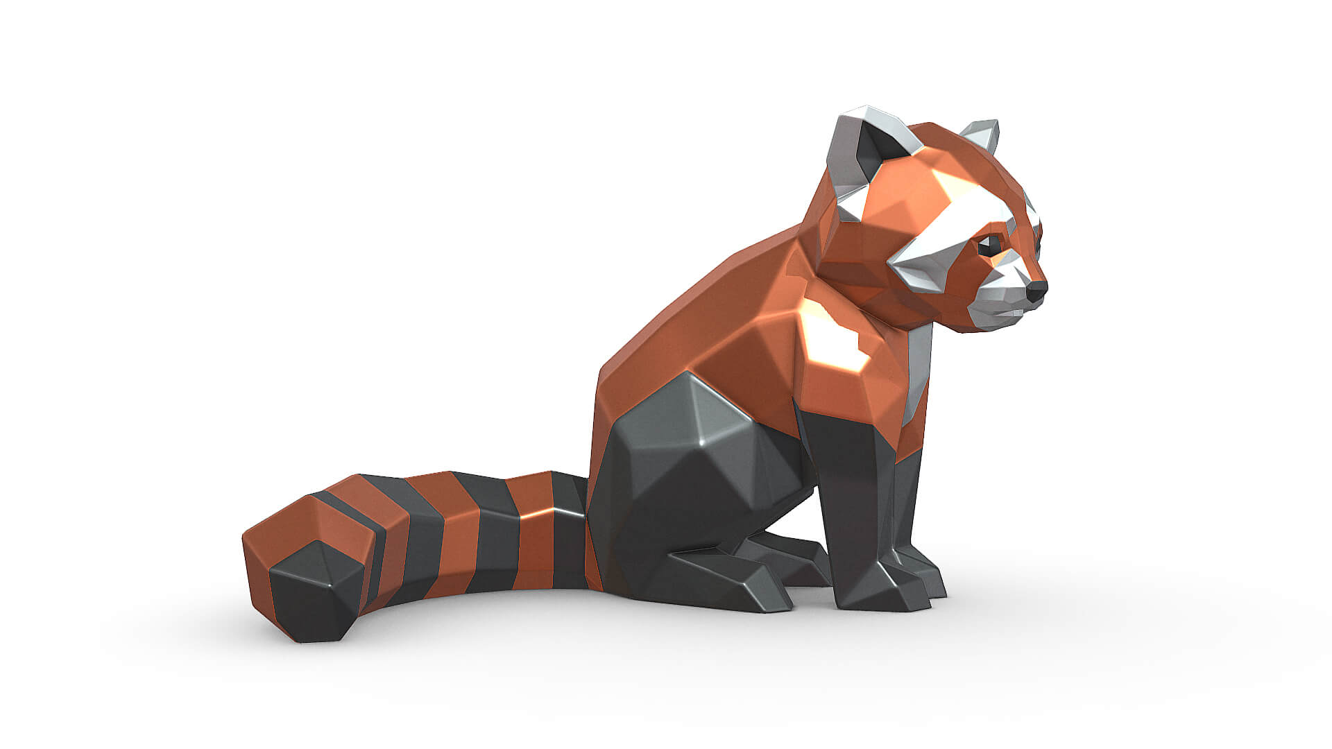 Red Panda - 3D Model by lowpoly_print