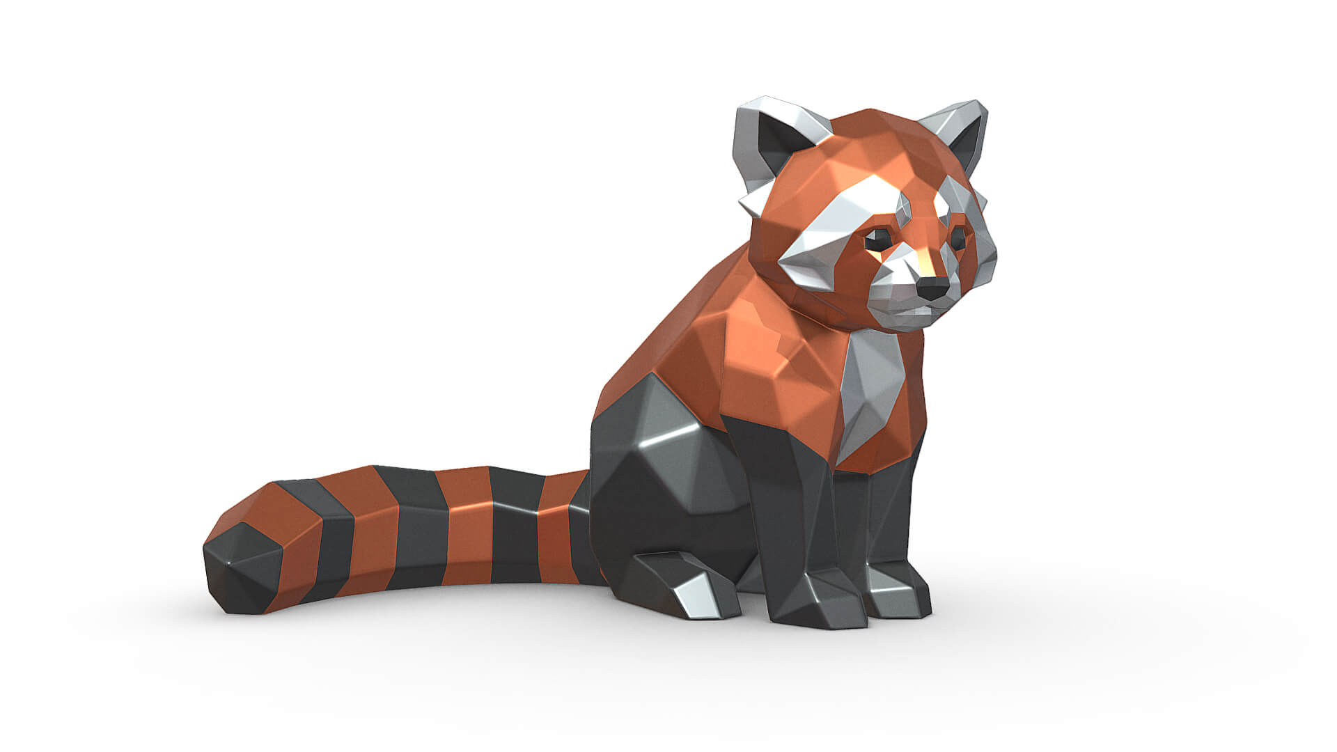 Red Panda model by lowpoly_print