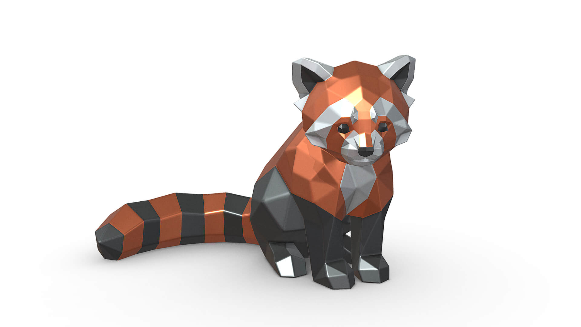 Red Panda - 3D Model by lowpoly_print