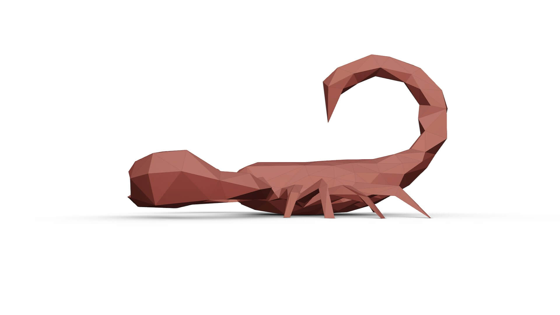 Low Poly Scorpion Figure - 3D Model by lowpoly_print