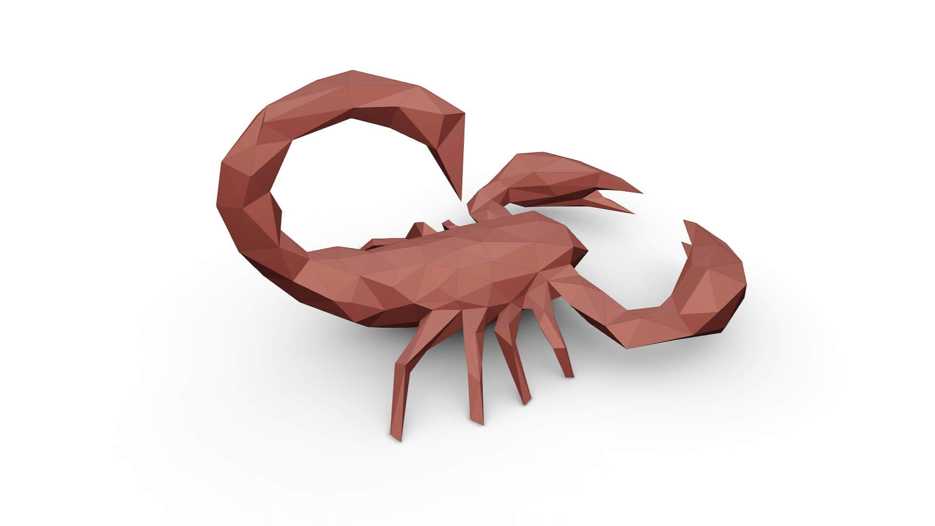 Low Poly Scorpion Figure - 3D Model by lowpoly_print