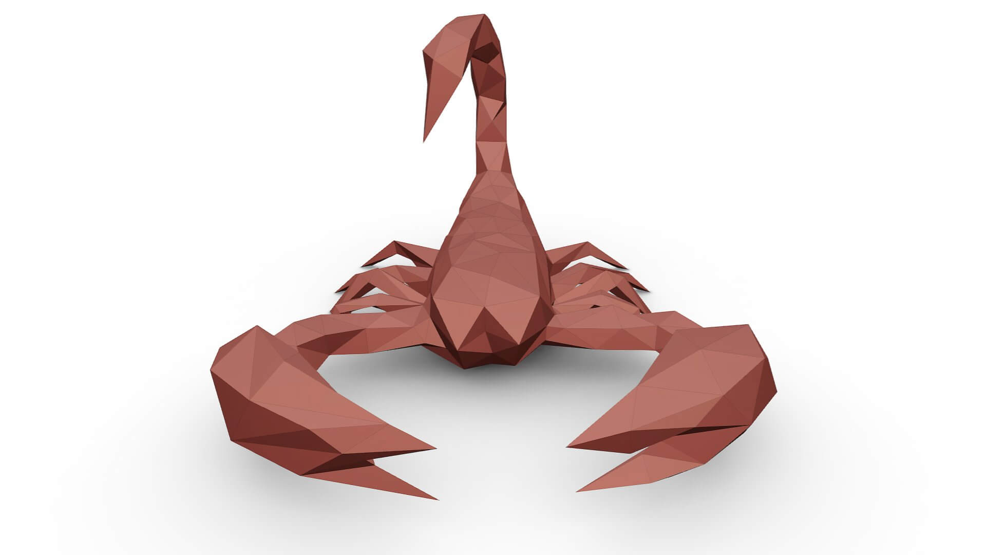 Low Poly Scorpion Figure - 3D Model by lowpoly_print