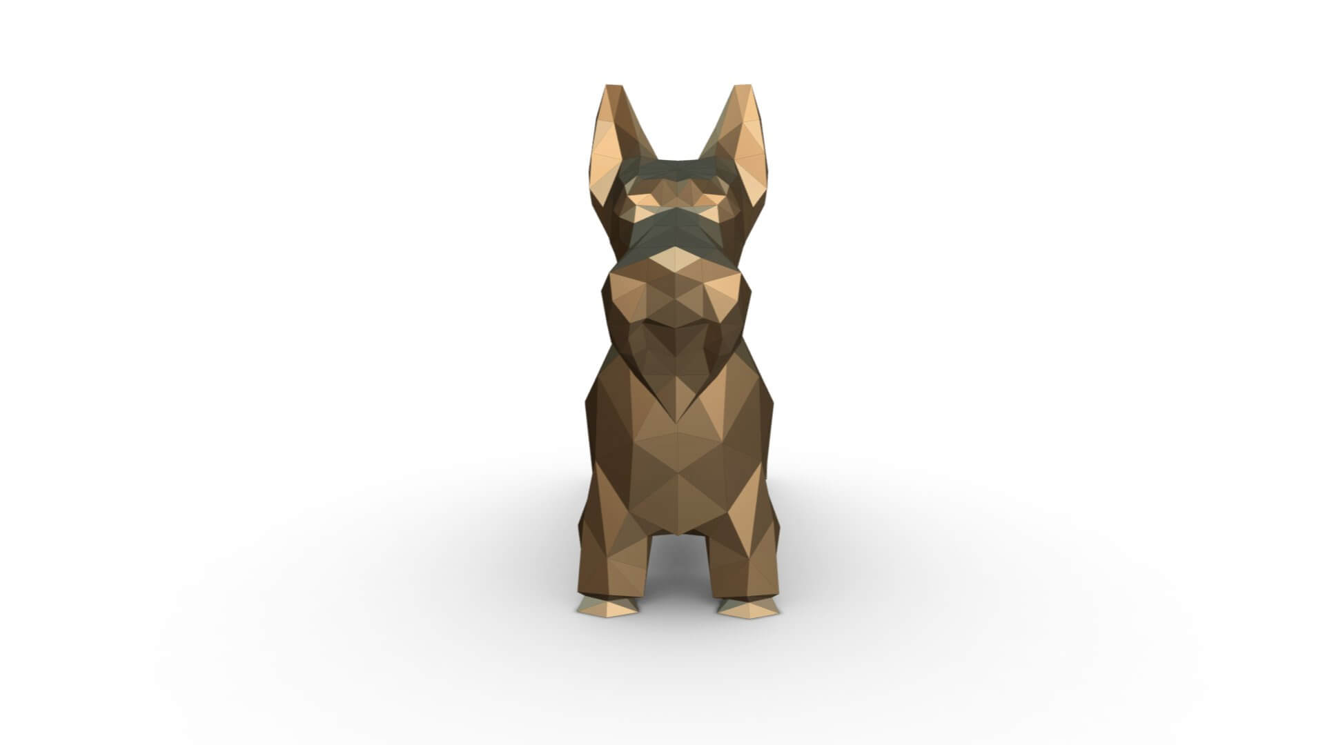 Low Poly Scottish Terrier Figure - 3D Model by lowpoly_print