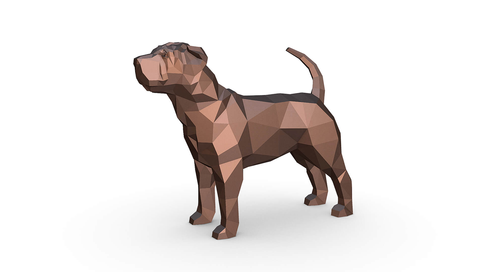 Shar Pei Low Poly - 3D Model by lowpoly_print