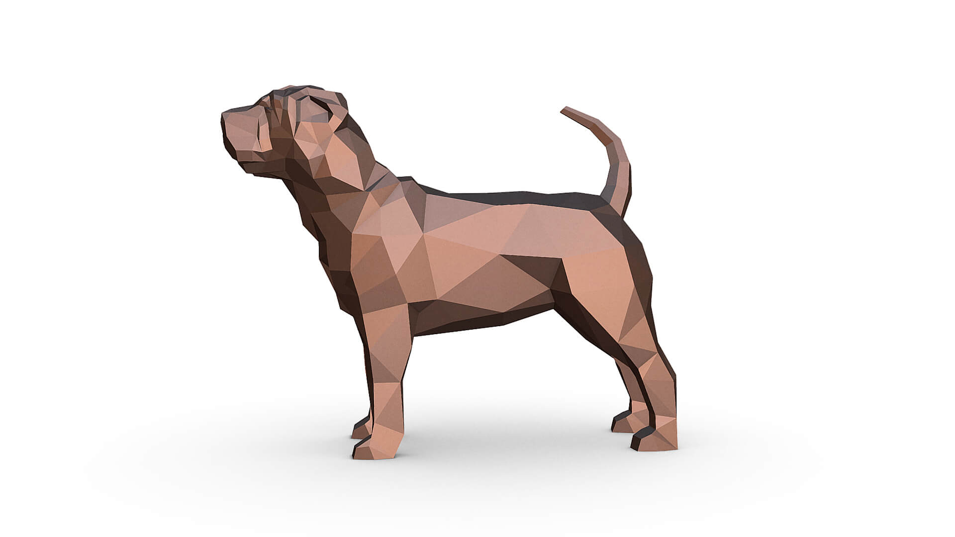 Shar Pei Low Poly - 3D Model by lowpoly_print