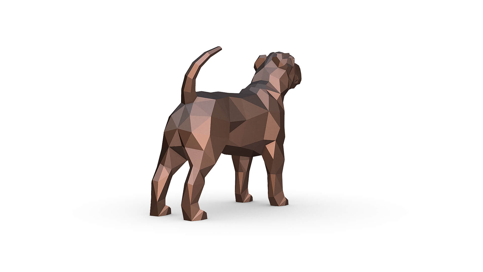Shar Pei Low Poly - 3D Model by lowpoly_print