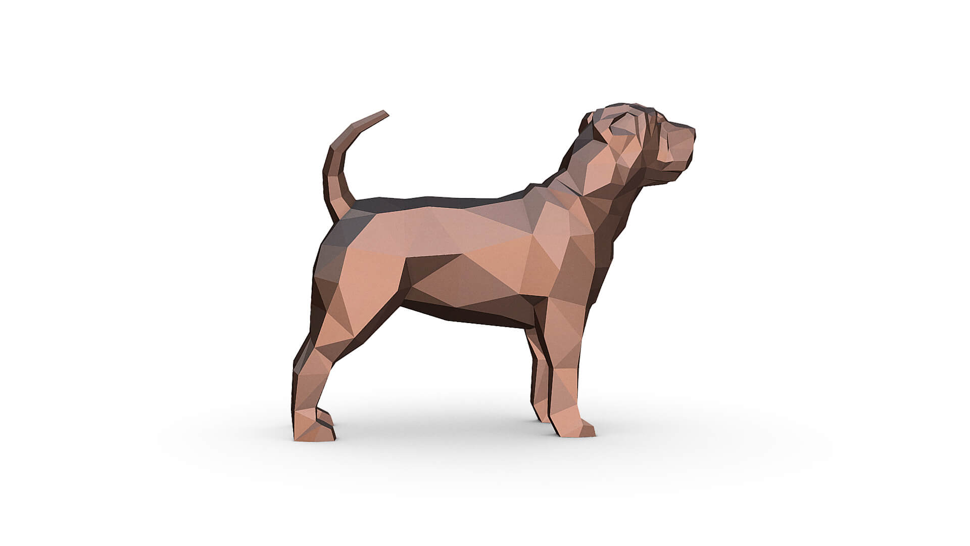 Shar Pei Low Poly - 3D Model by lowpoly_print