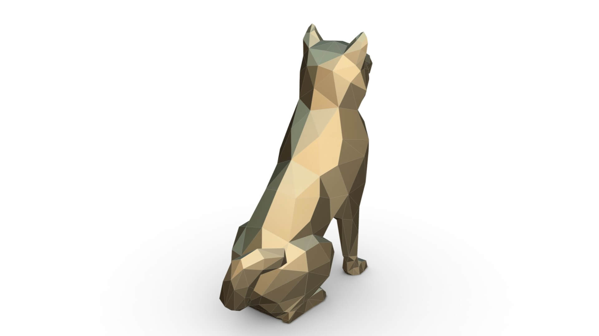 Low Poly Shiba Inu - 3D Model by lowpoly_print