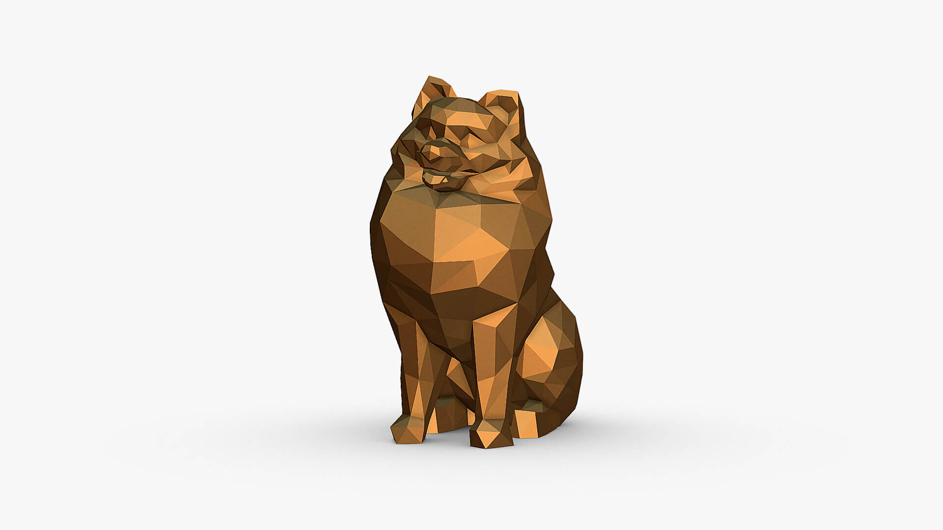 Pomeranian Spitz Dog - 3D Model by lowpoly_print