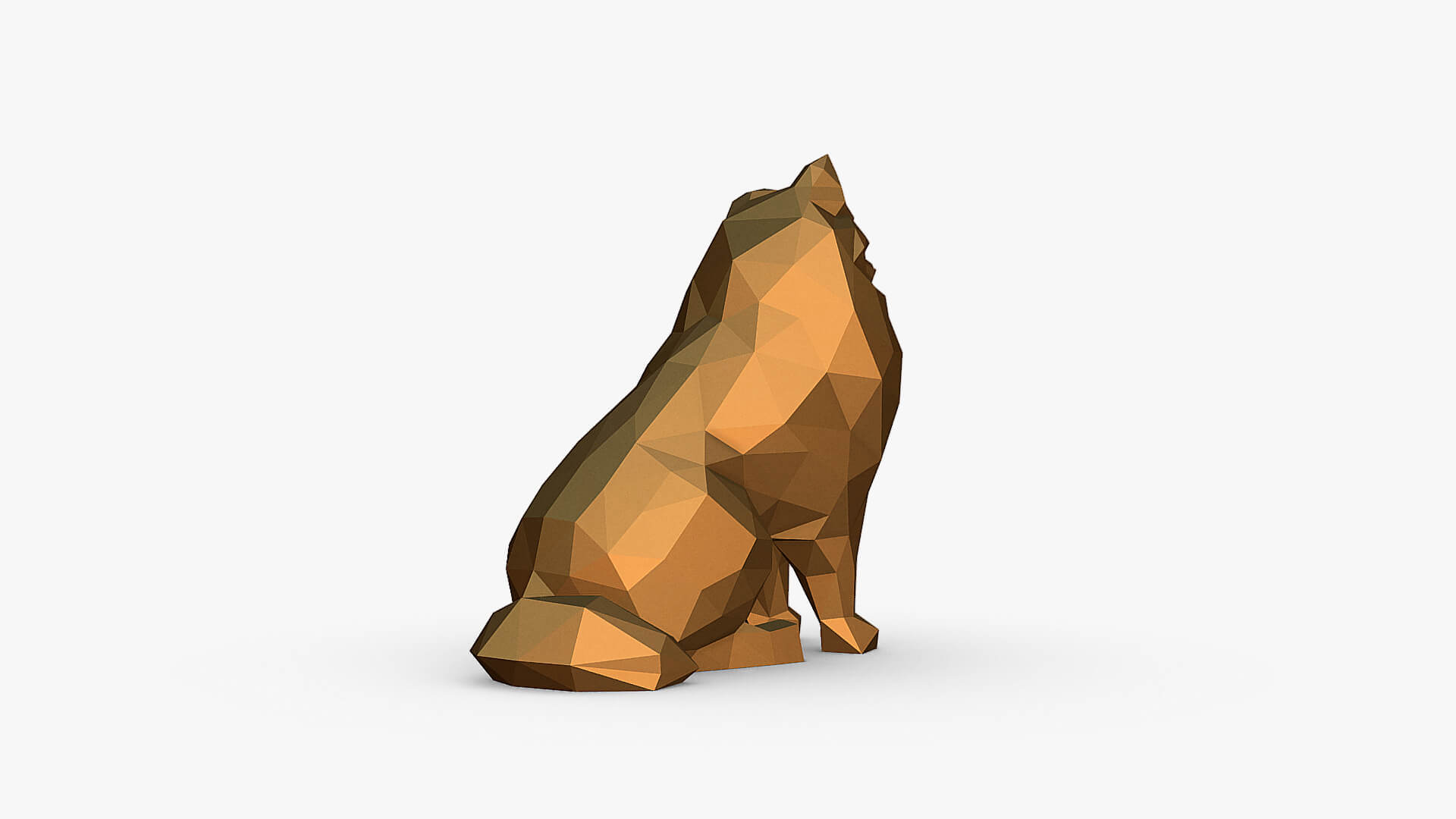Pomeranian Spitz Dog - 3D Model by lowpoly_print